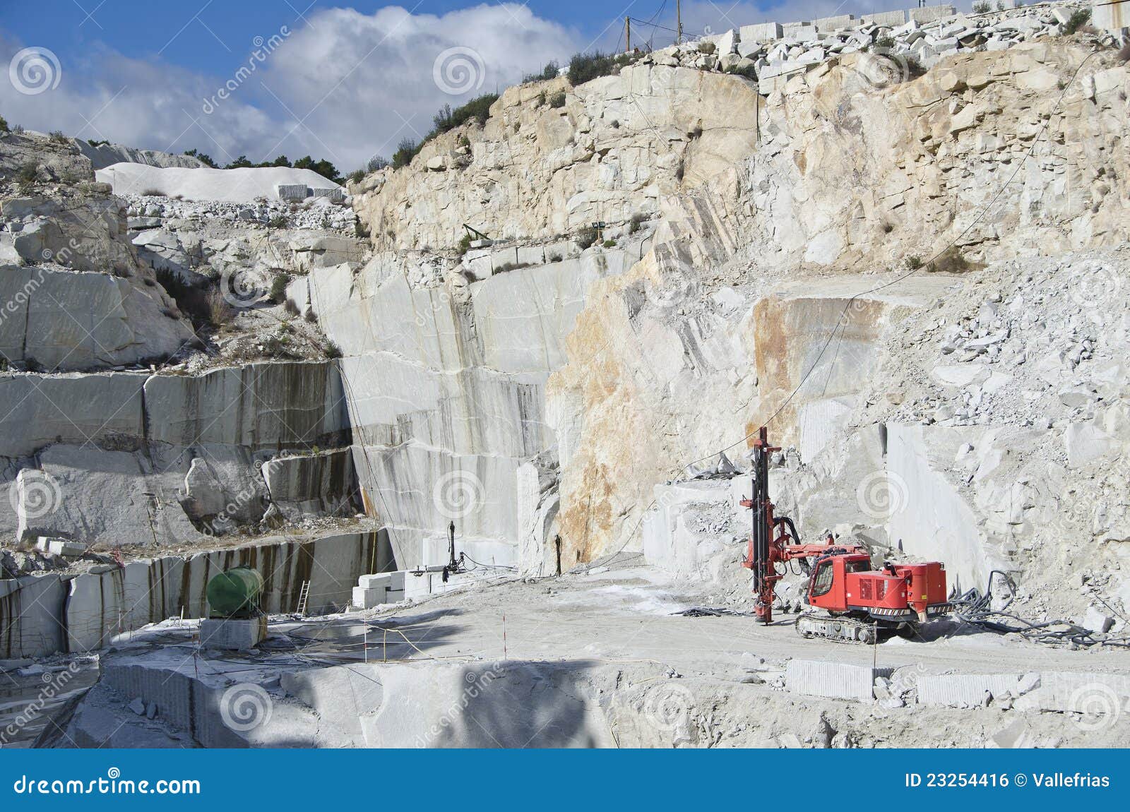 Granite Quarry, The Cut Method Open-pit Mining Royalty-Free Stock ...