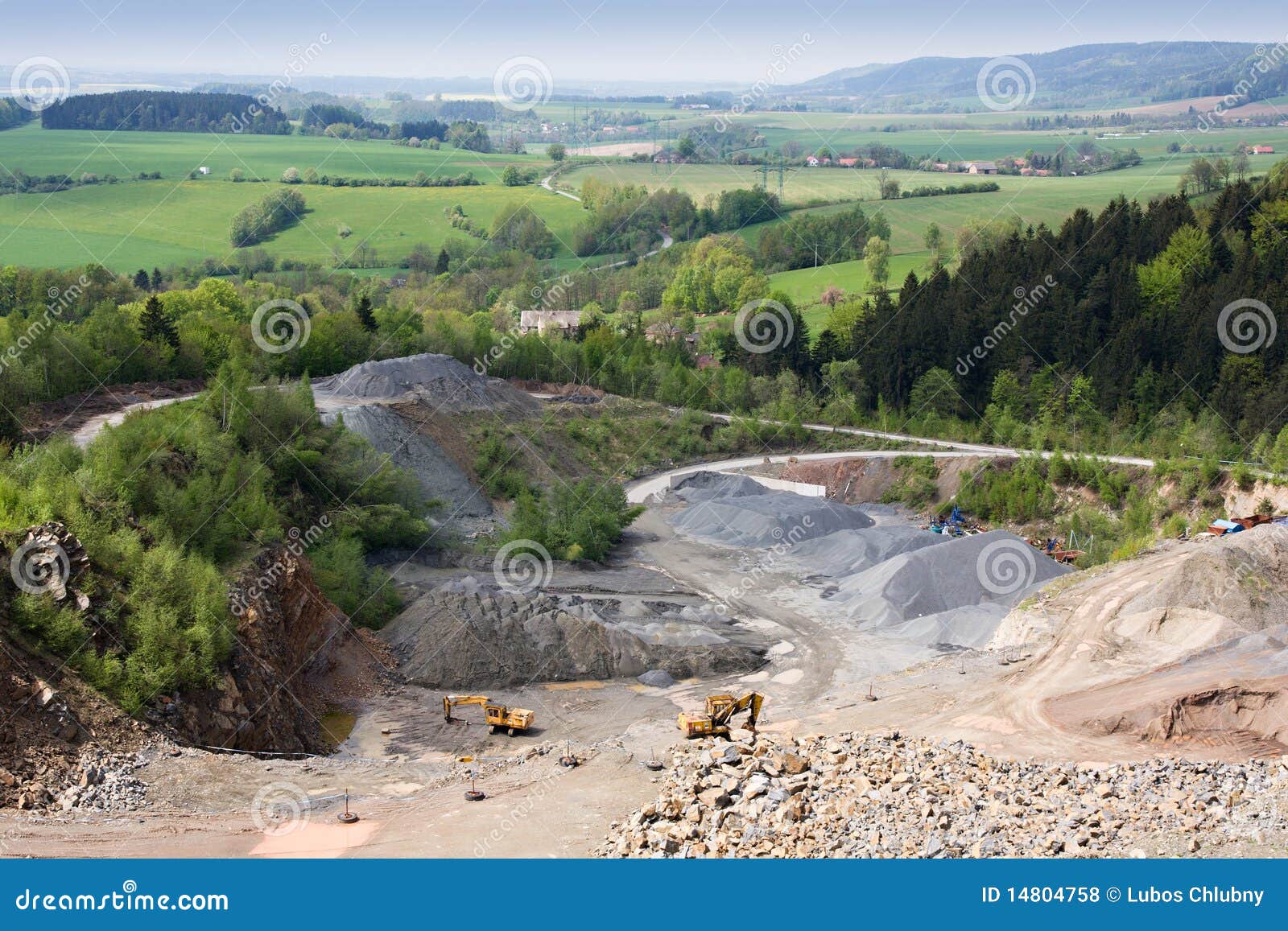 Granite Quarry Is Very Old Completely Flooded Vertical Walls Heading To ...