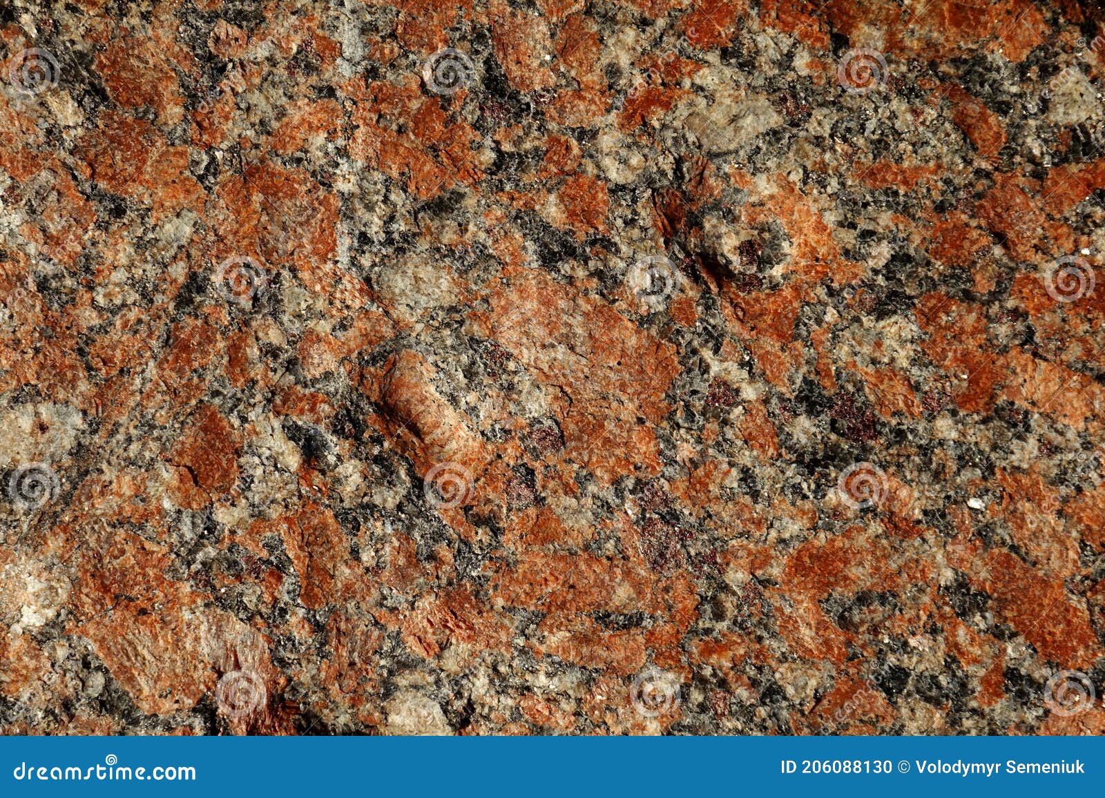 Granite Red Spotted Texture on Building Wall Close-up Stock Photo ...