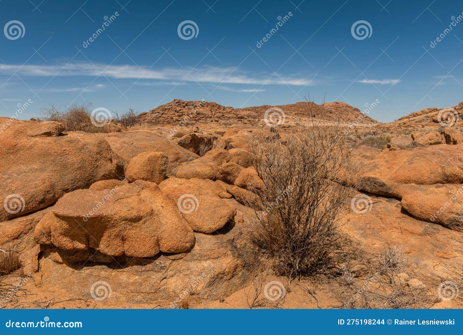 Granite Rock Formations at the Spitzkoppe in Namibia Stock Photo ...