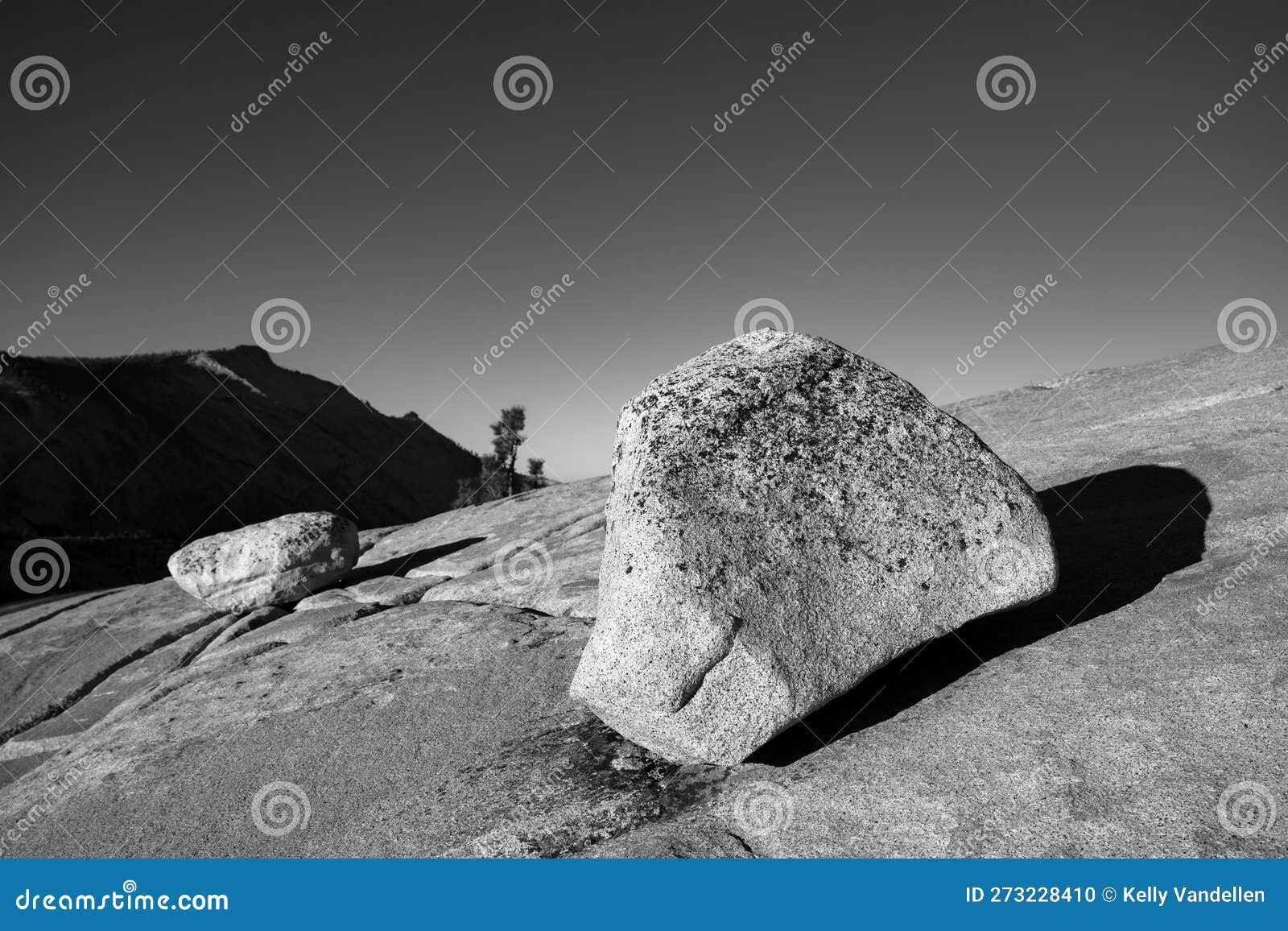 Granite Rock on Slab at Olmstead Point Stock Photo - Image of park ...