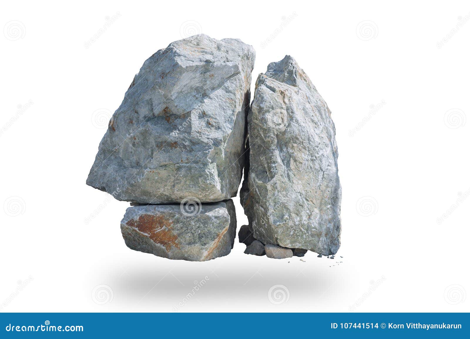 Rock or stone isolated stock photo. Image of nature - 107441514