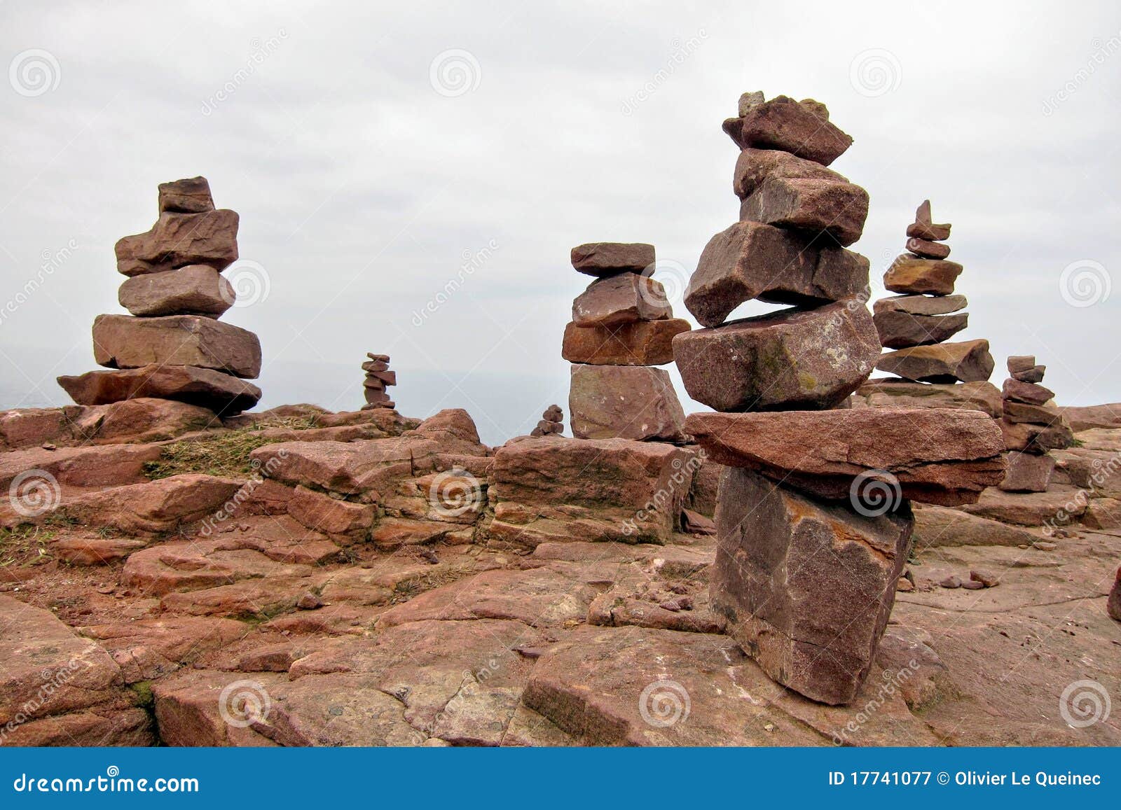 Granite Rock Stone Stack Cairn Formation Stock Image - Image of stacks ...