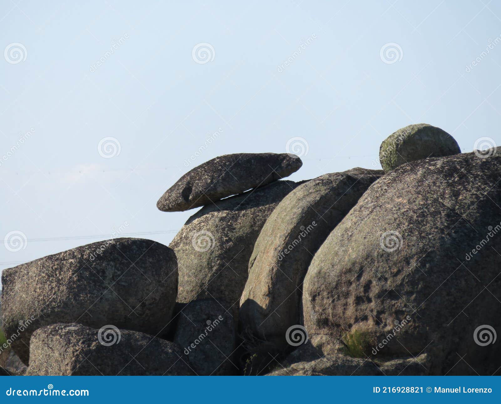 Granite Rocks Eroded Round Beautiful Strong Hard Stock Image - Image of ...
