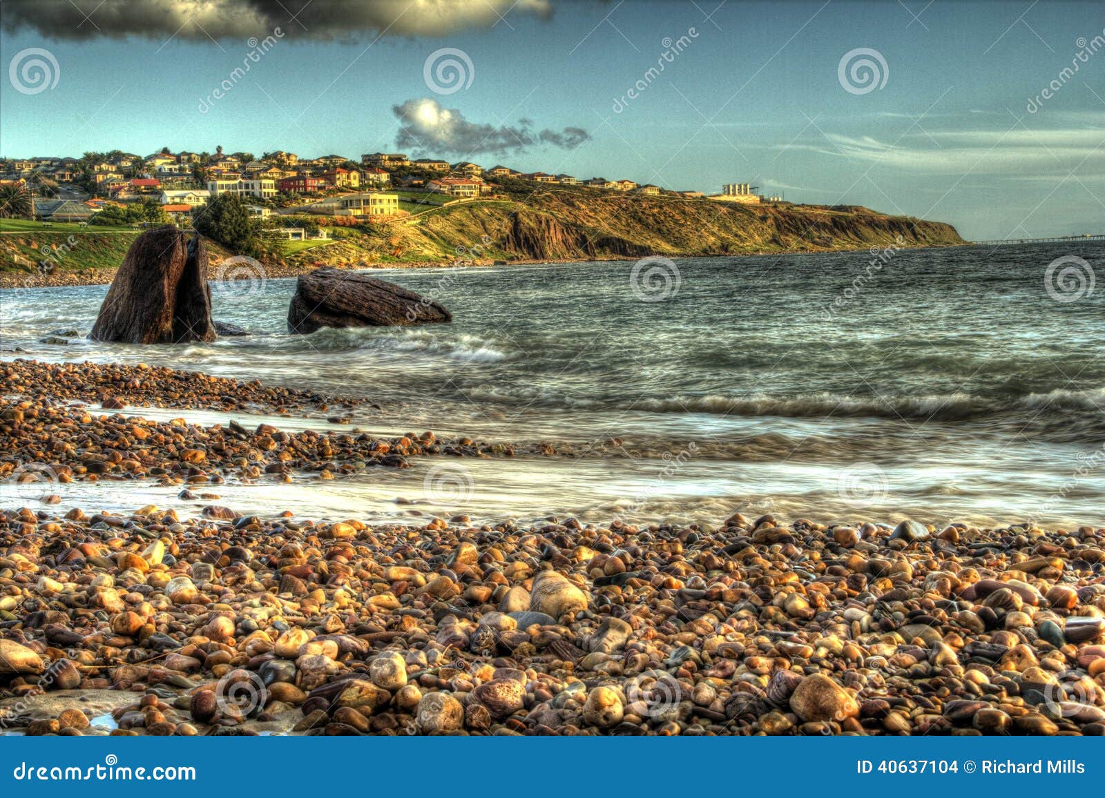 Pebble beach stock photo. Image of rocks, beach, holdfast - 40637104