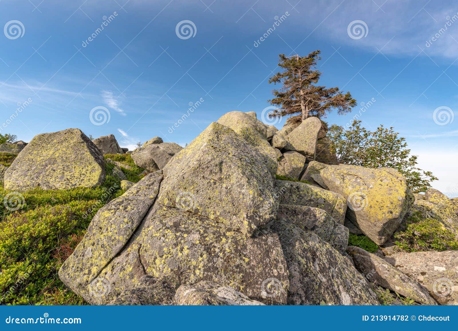 Granite Rocks in the Vosges Mountains Stock Photo - Image of nature ...