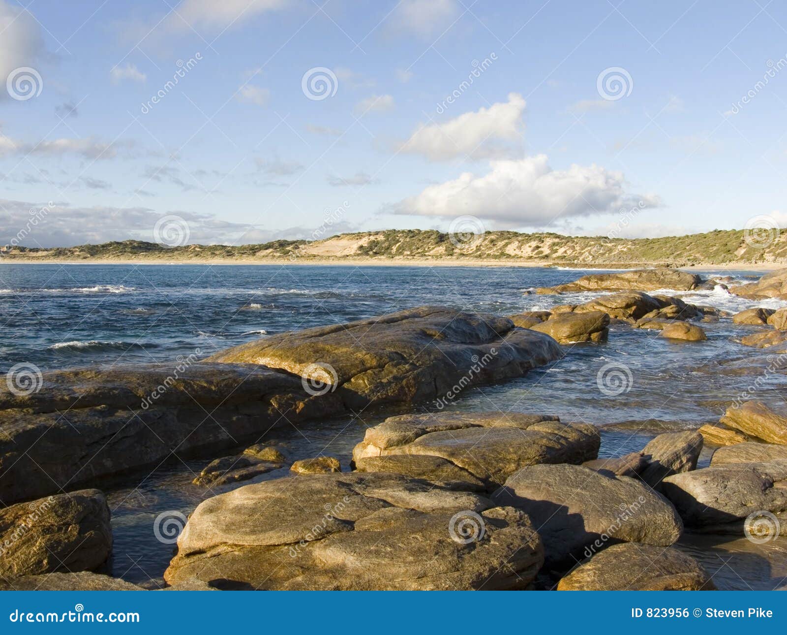 Granite shoreline stock photo. Image of serene, wave, dunes - 823956