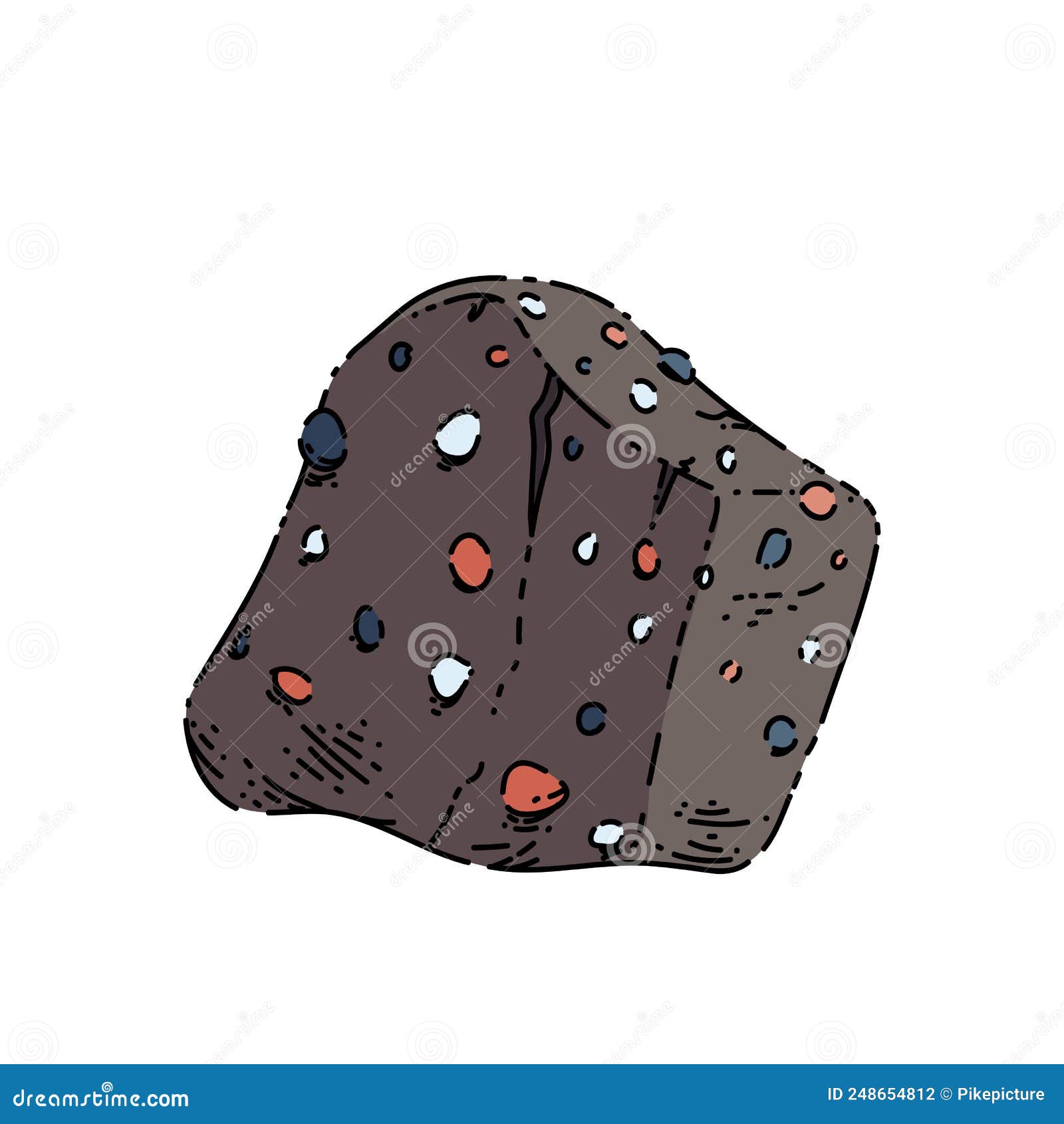 Granite Sketch Hand Drawn Vector Stock Illustration - Illustration of ...