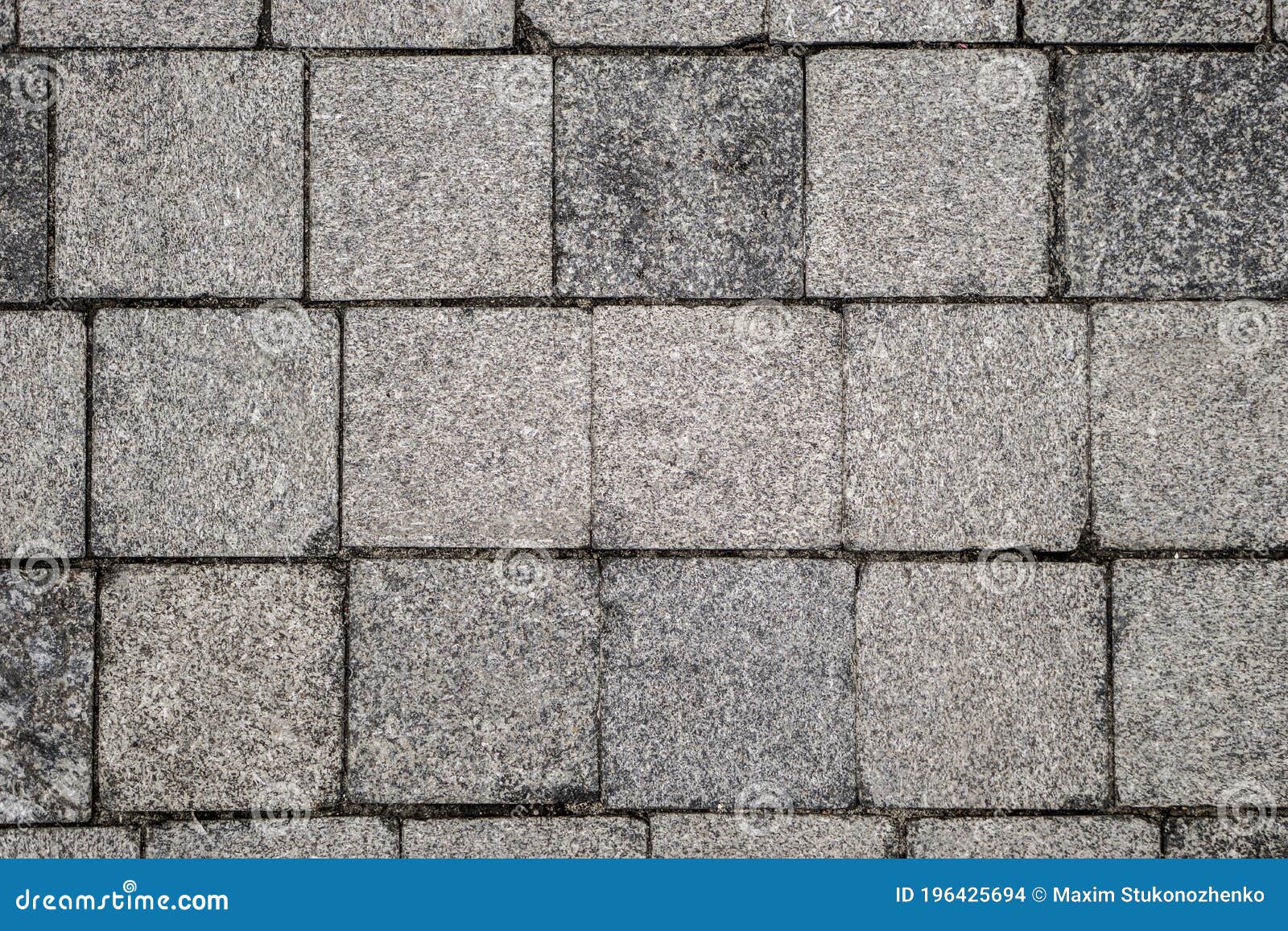 Granite Square Pavement Tiles Stock Photo - Image of floor, outdoor ...