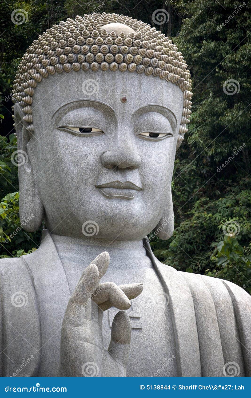 Granite statue of buddha stock photo. Image of stone, looking - 5138844