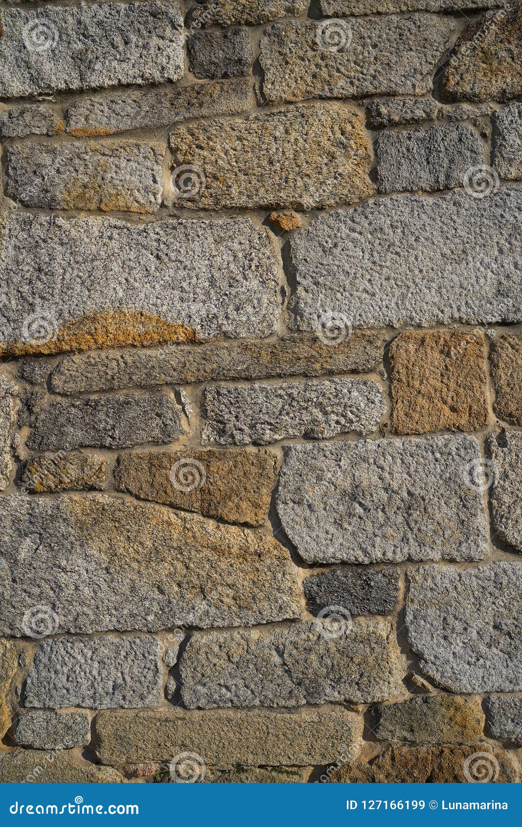 Granite Stone Bush Hammered Masonry Wall Stock Image - Image of ...