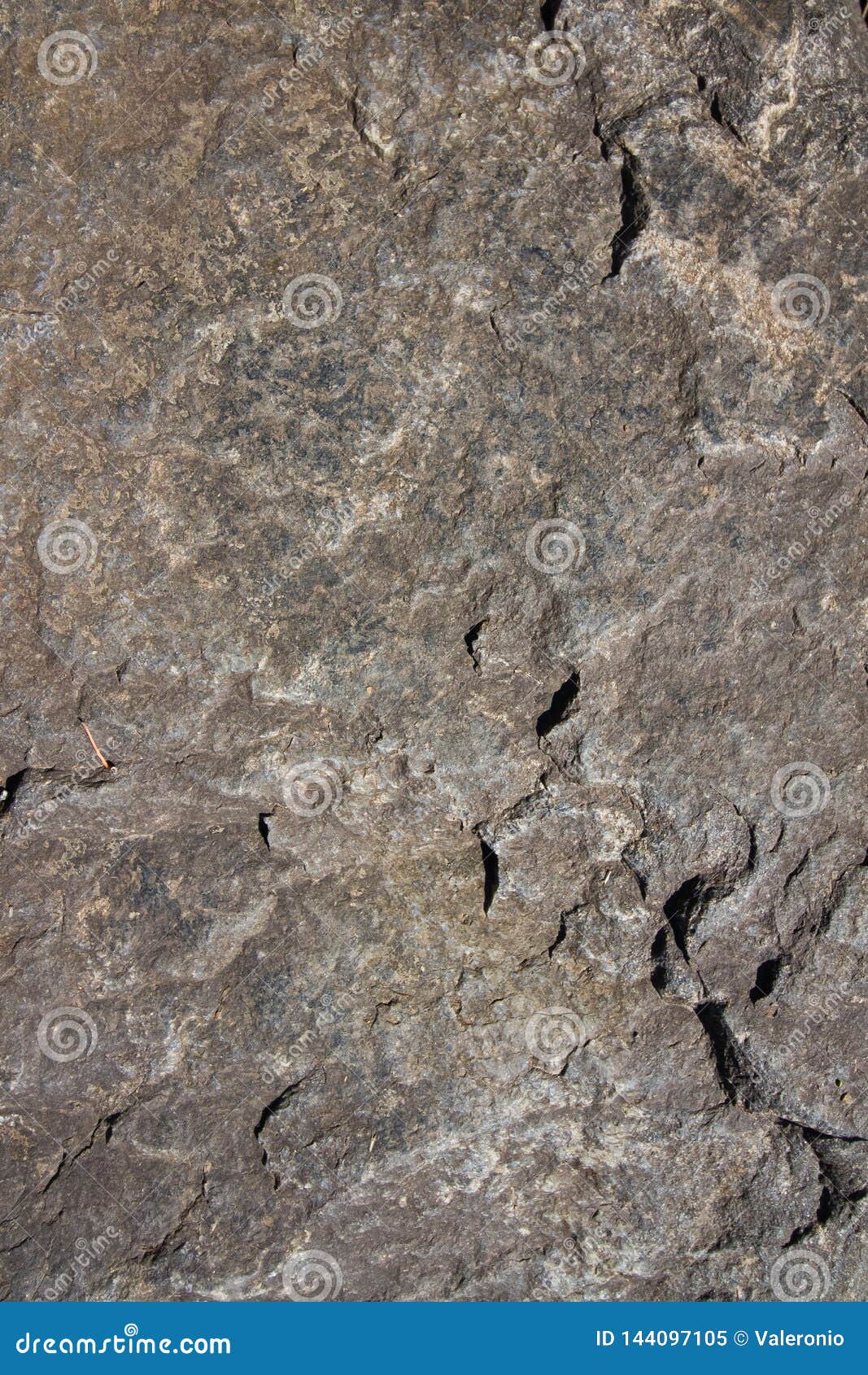 Granite Stone Flat Surface Pattern in Warm Evening Sunlight, Vertical ...