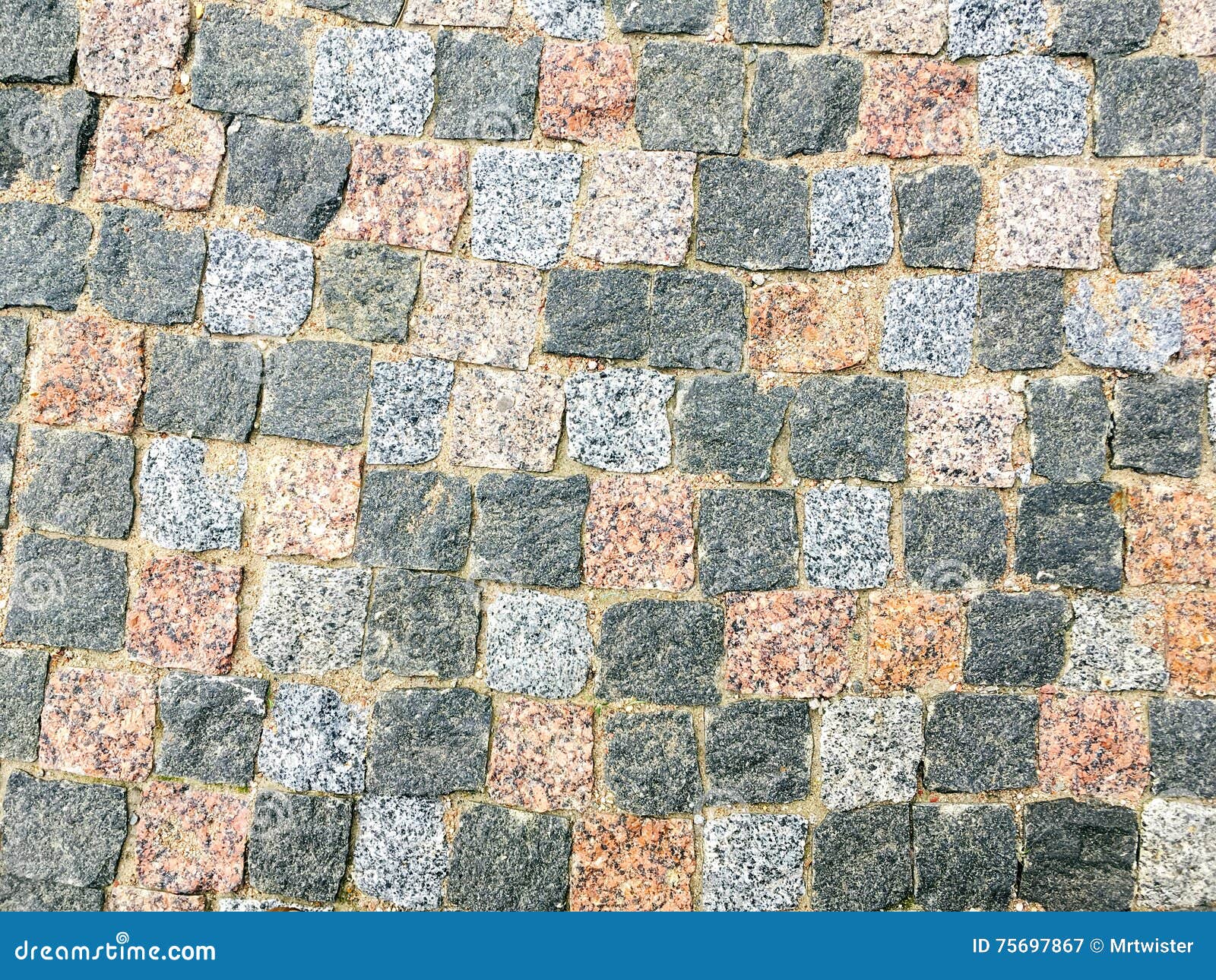 Granite Stone Pavement Texture Background Stock Image - Image of ...