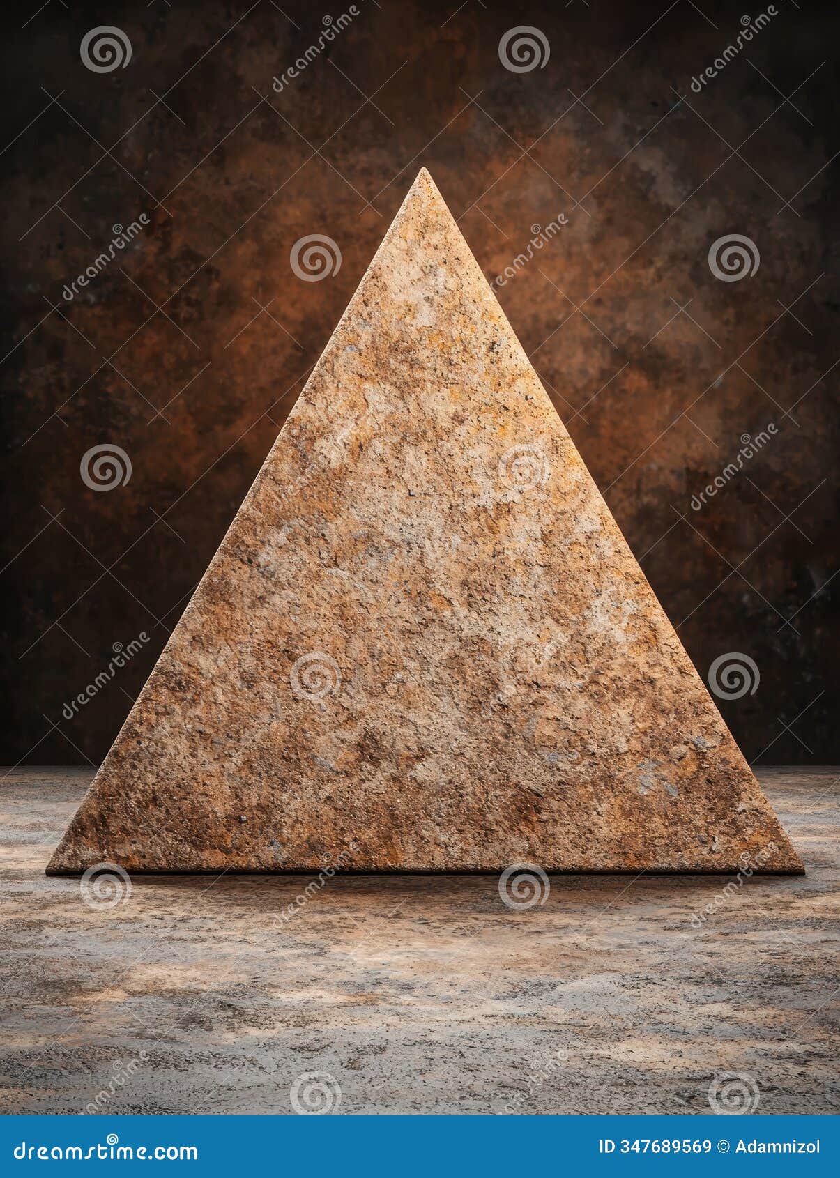Monolithic Pyramid Against A Stark Background A Singular Dark Pyramid ...