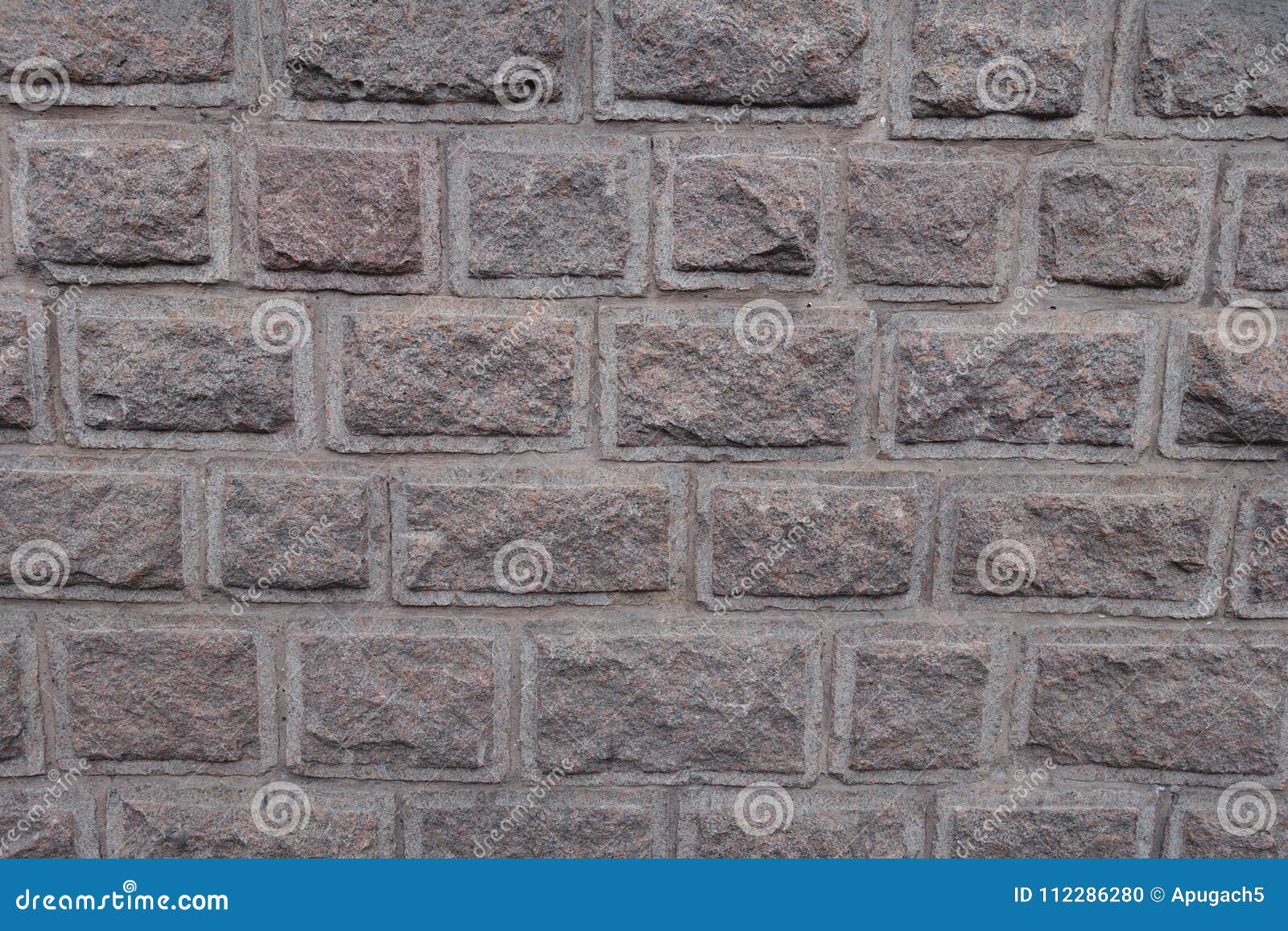 Granite Wall Made of Blocks with Rustication Stock Photo - Image of ...