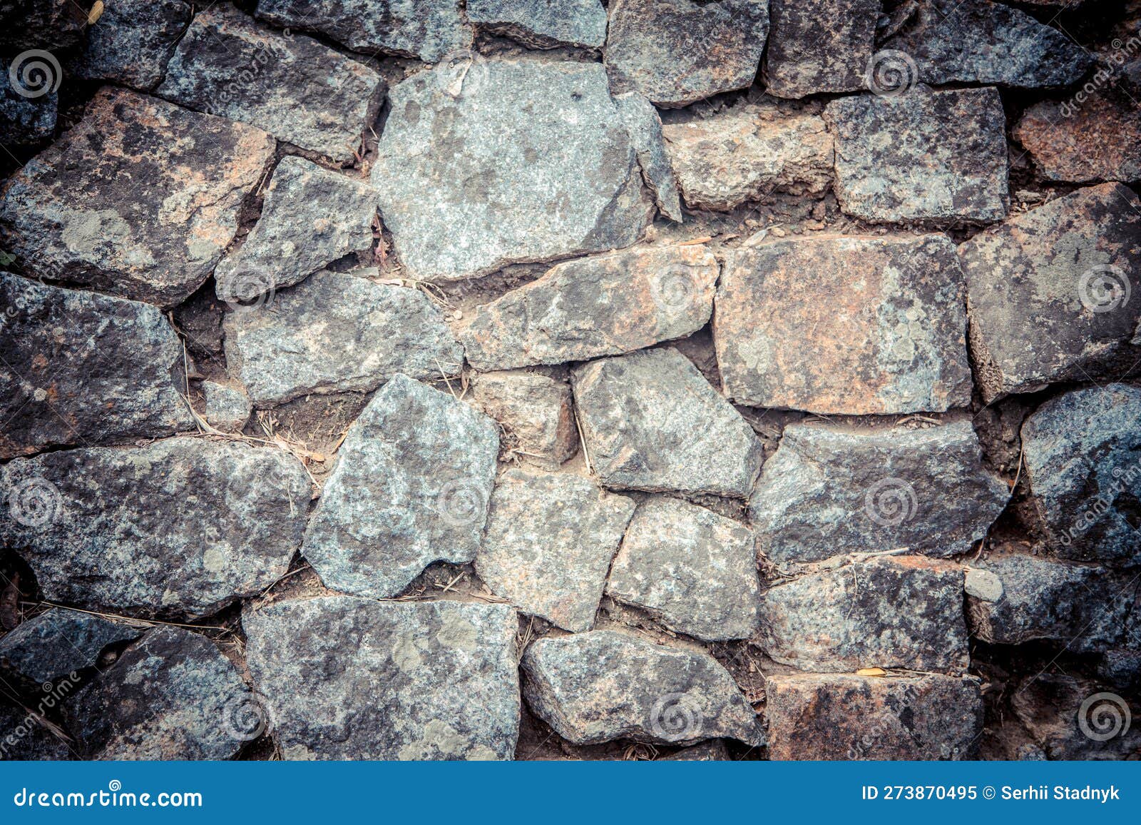 Granite Stone Wall, Masonry Texture Stock Image - Image of torn, wall ...