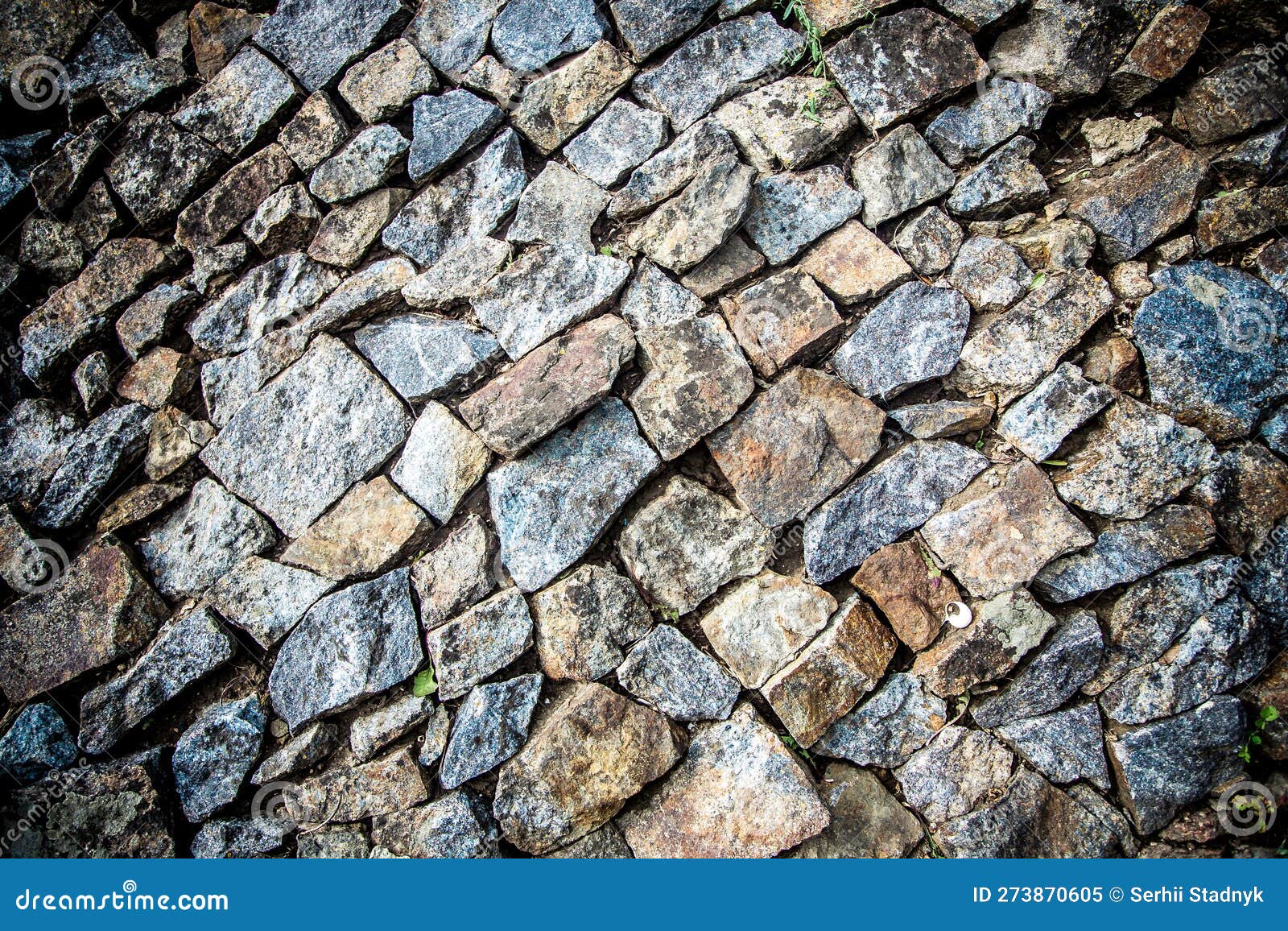 Granite Stone Wall, Masonry Texture Stock Image - Image of torn ...