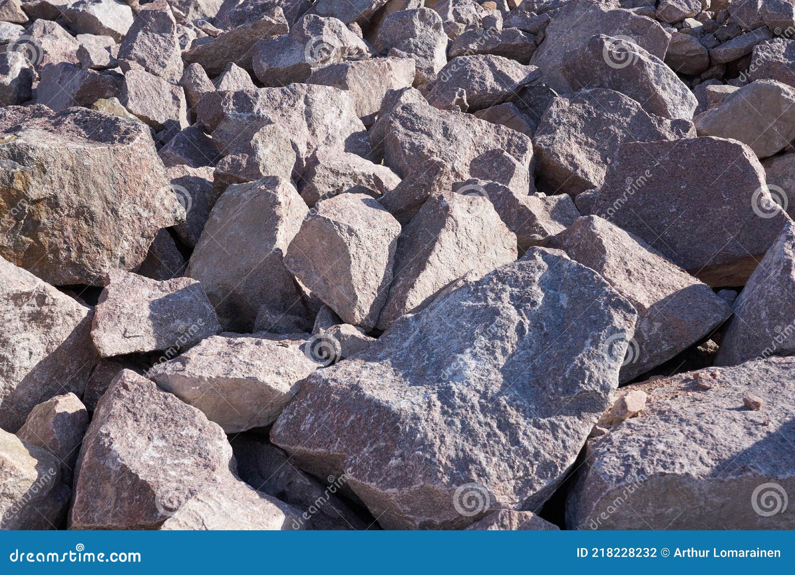 Granite Stones in the Quarry As a Background. Stock Photo - Image of ...
