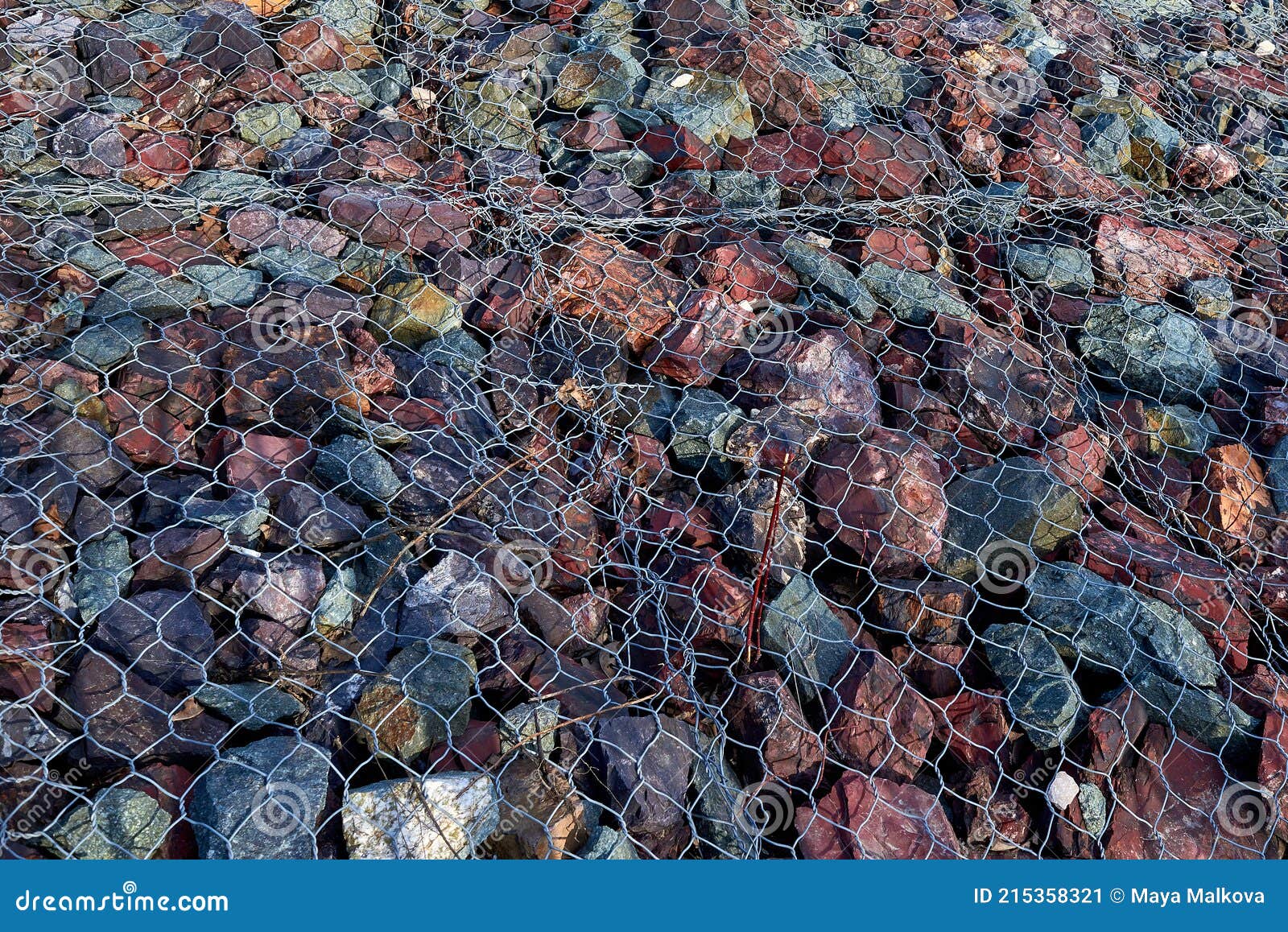Granite Stones Under the Grate. Pattern, Background. Landslide ...