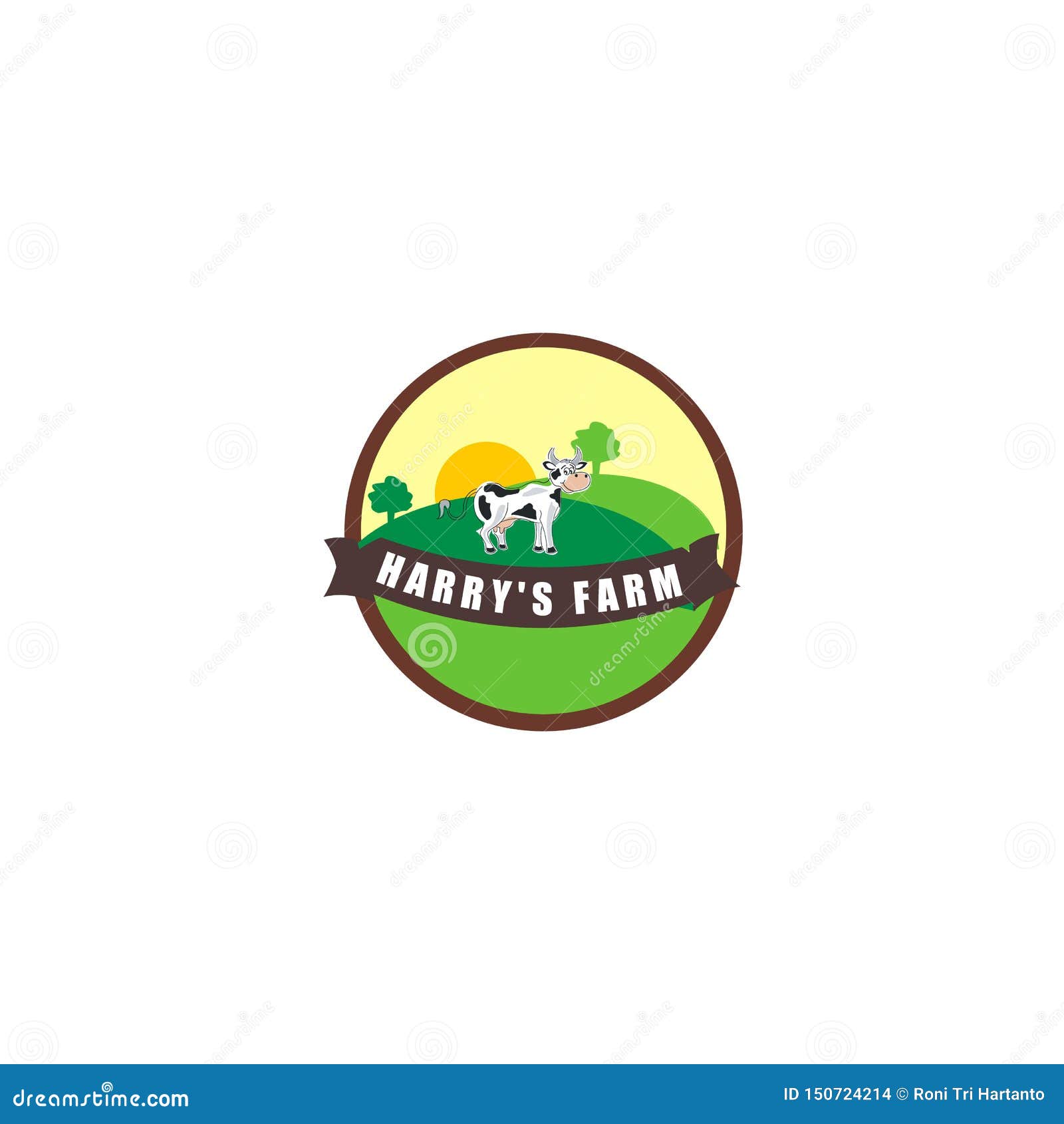 Granja Logo Vector Design Inspiration Modelo Moderno Ilustración del ...