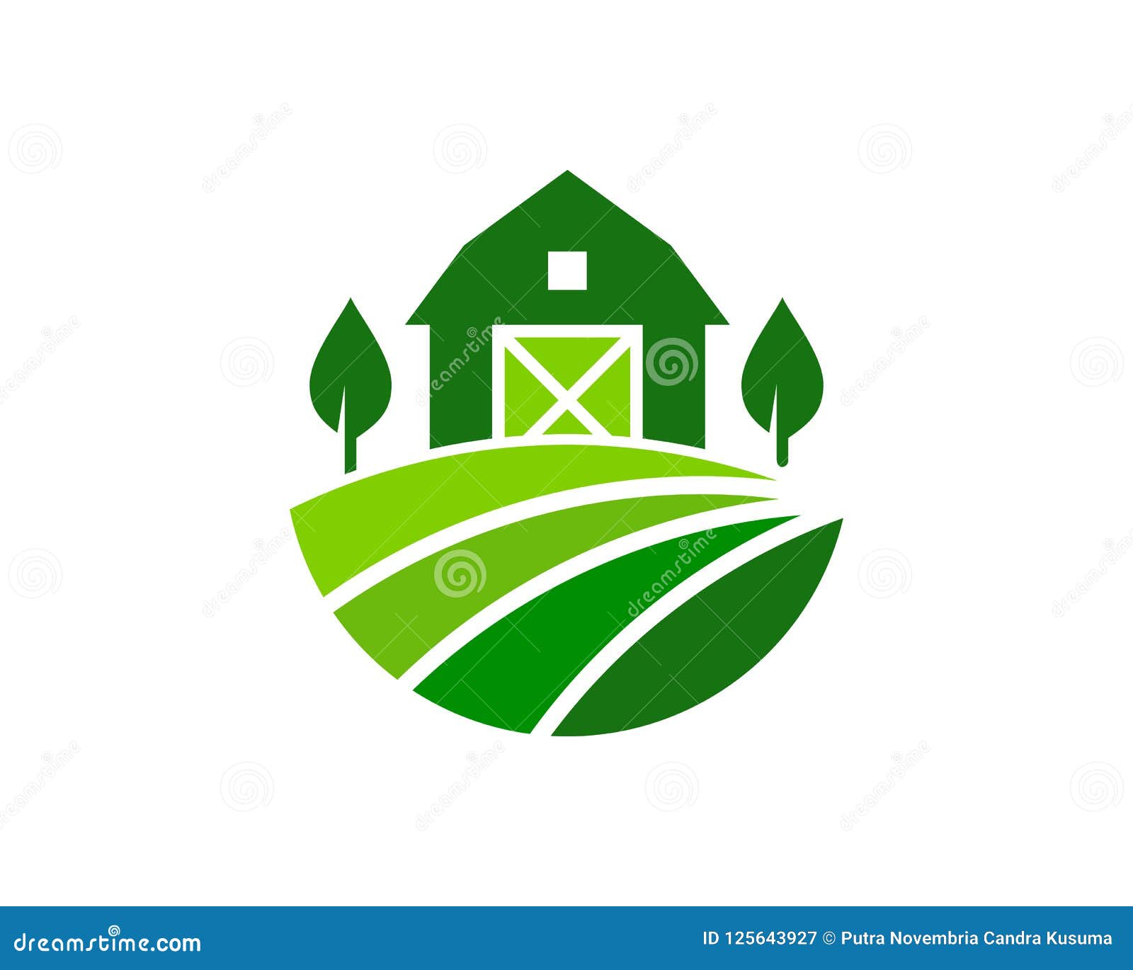Granja Verde Logo Icon Design Ilustración del Vector - Ilustración de ...