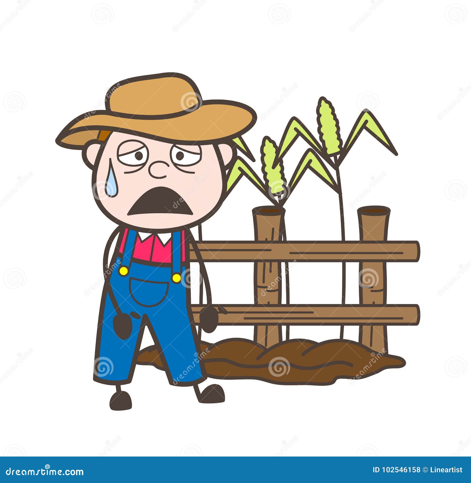 Granjero Decepcionado De La Historieta En Vector Del Campo Stock de ... Granjero Decepcionado De La Historieta En Vector Del Campo Stock de ...