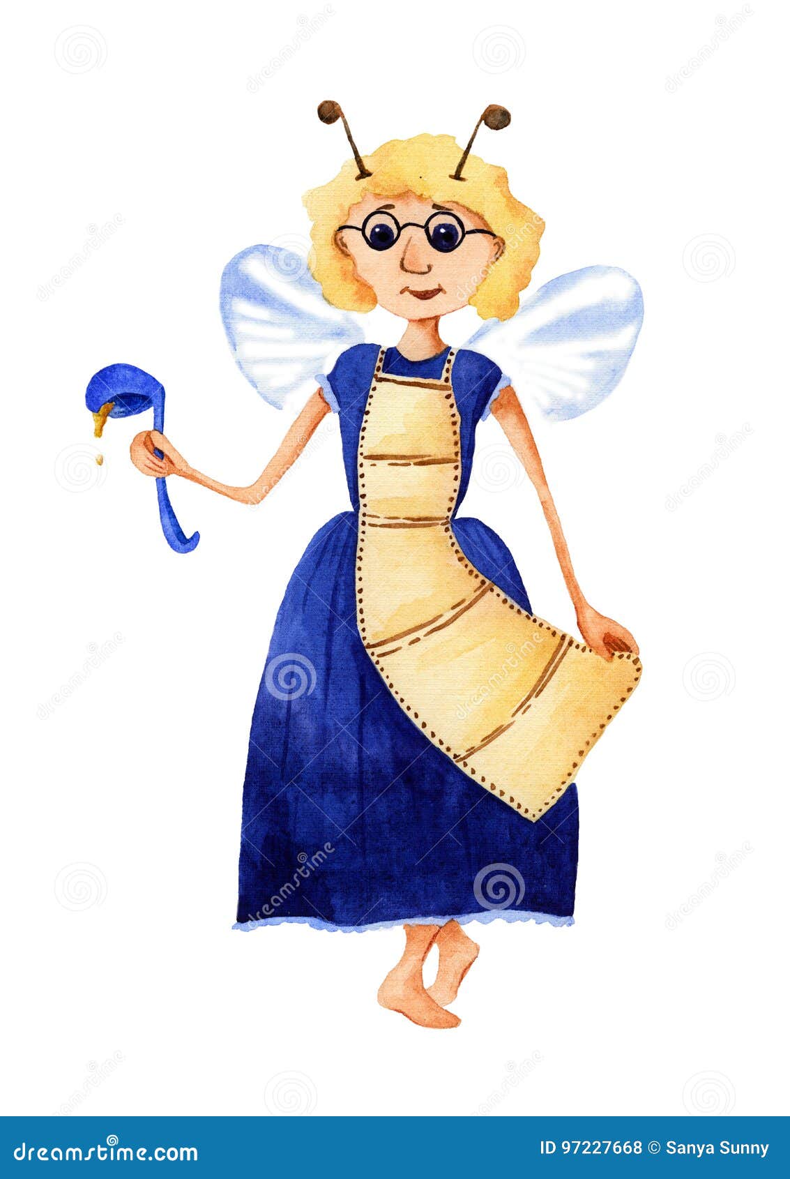 Granny bee stock illustration. Illustration of granny - 97227668