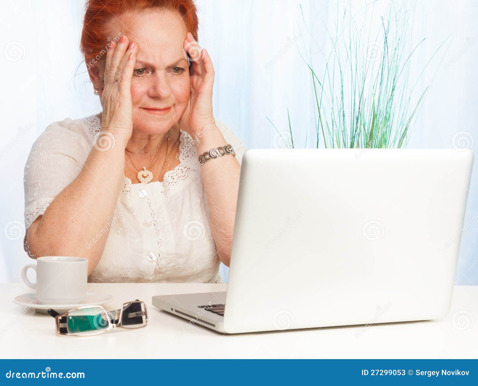 Granny confused stock image. Image of retirement, cheerful - 27299053