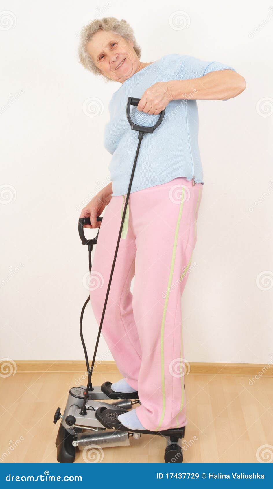 Granny do morning exercise stock image. Image of lady - 17437729