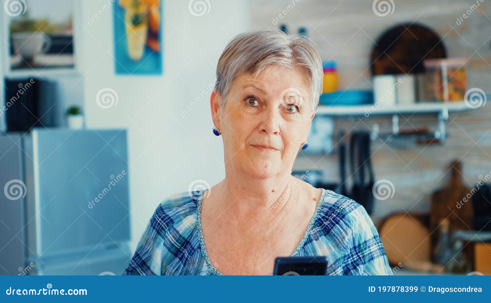 Granny looking at camera stock image. Image of lady - 197878399