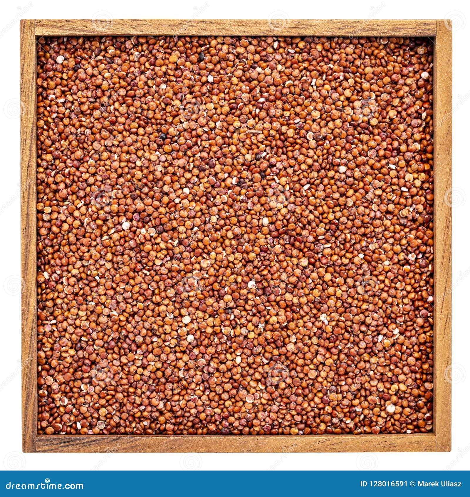 Grano Rojo De La Quinoa En Caja Aislada Imagen de archivo - Imagen de ...
