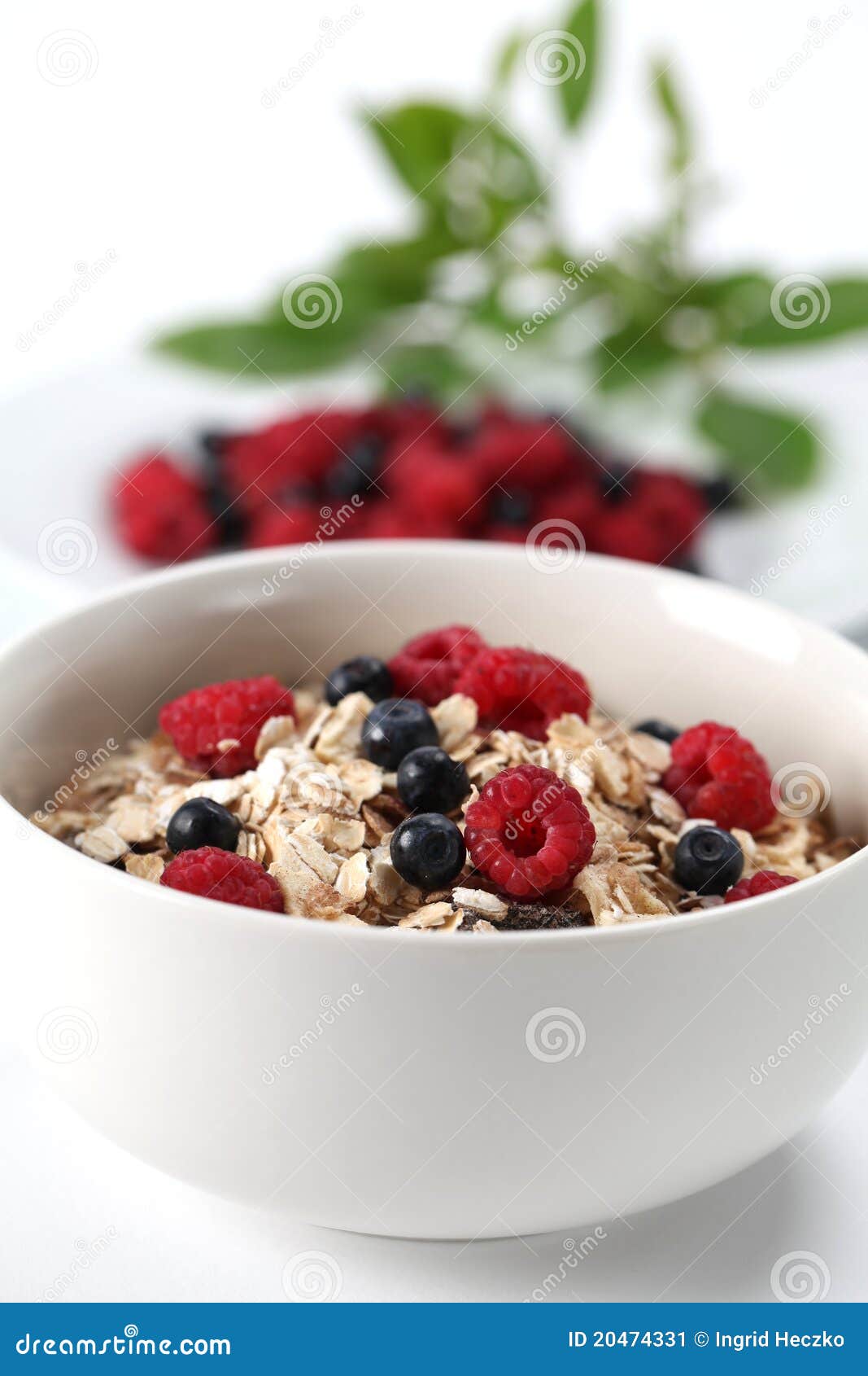 Granola with berries stock image. Image of morning, meal - 20474331