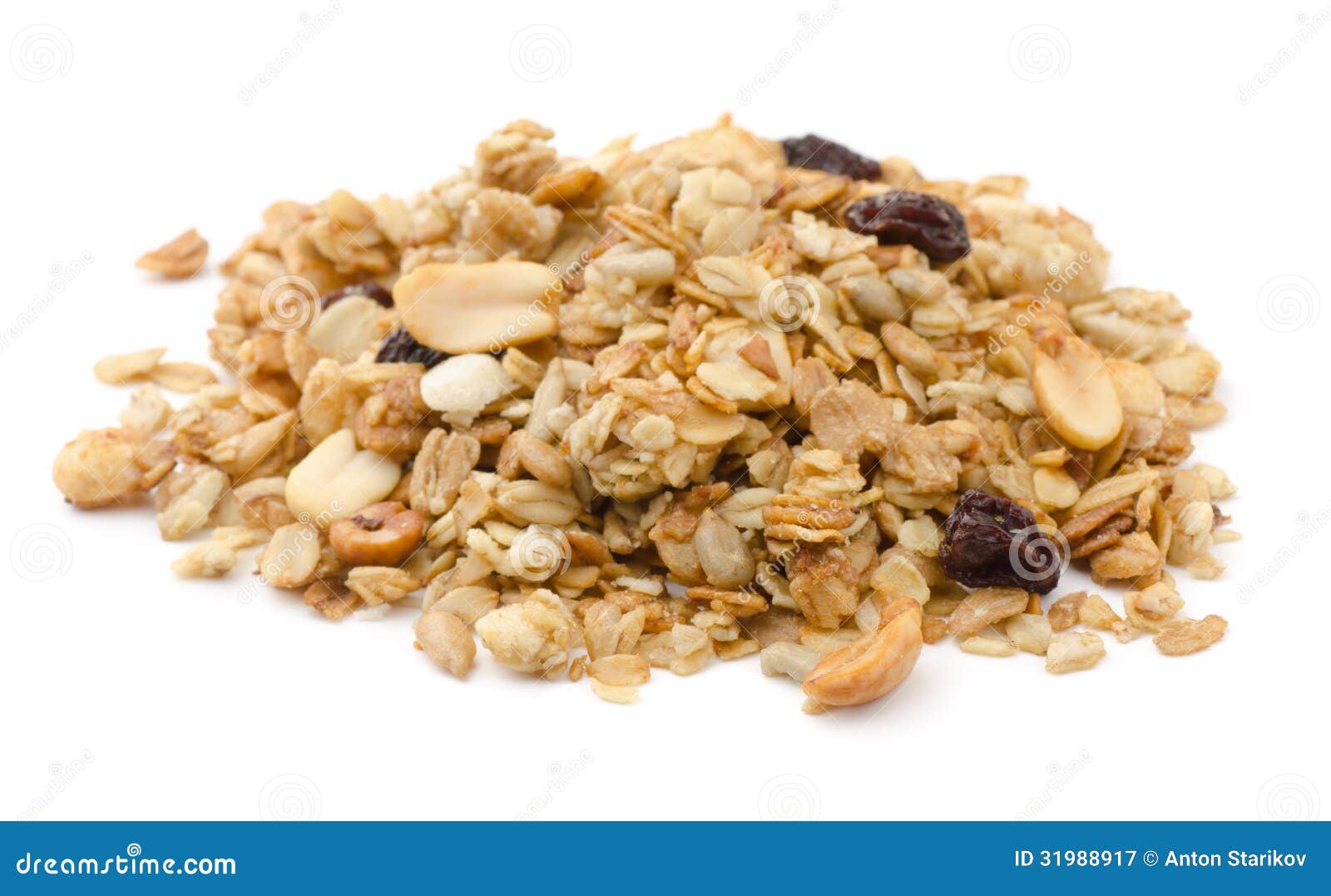 Granola stock image. Image of cuisine, macro, fiber, closeup - 31988917
