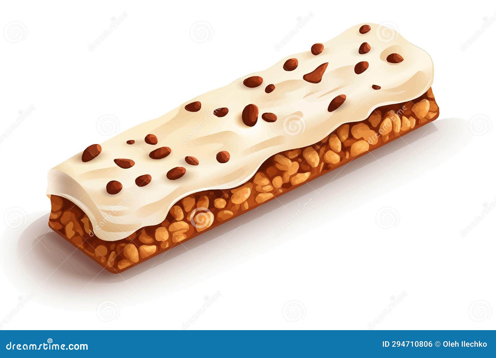 Granola Protein Bar Vector Flat Minimalistic Isolated Vector Style ...