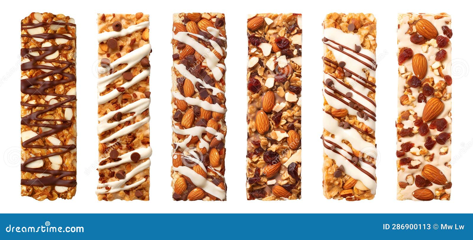 Granola Protein Bars Isolated on Transparent Background Stock Image ...