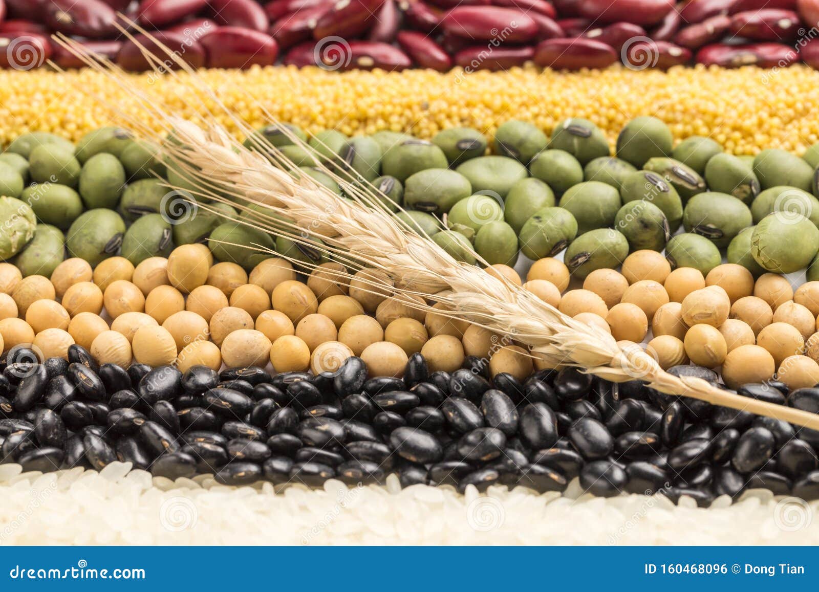 Granos Enteros Son Ricos En Nutrientes Foto de archivo - Imagen de ...