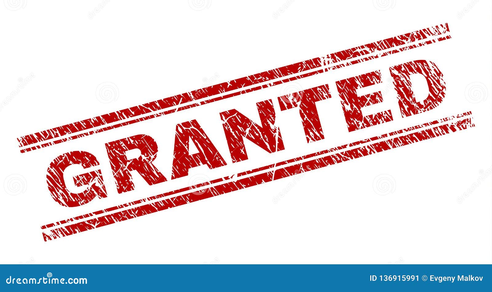 Grunge Textured GRANTED Stamp Seal Stock Vector - Illustration of print ...