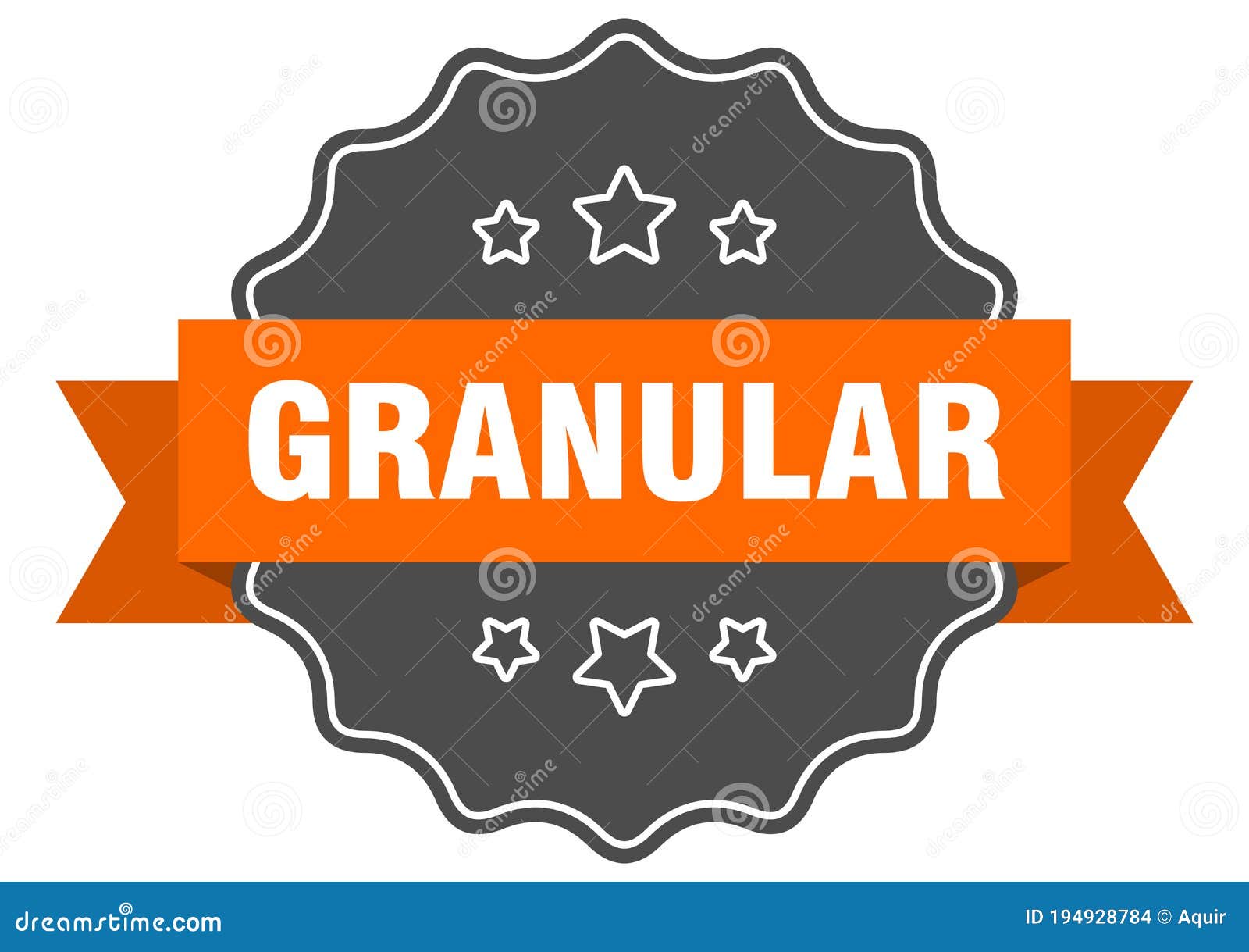 Granular label stock vector. Illustration of ribbon - 194928784
