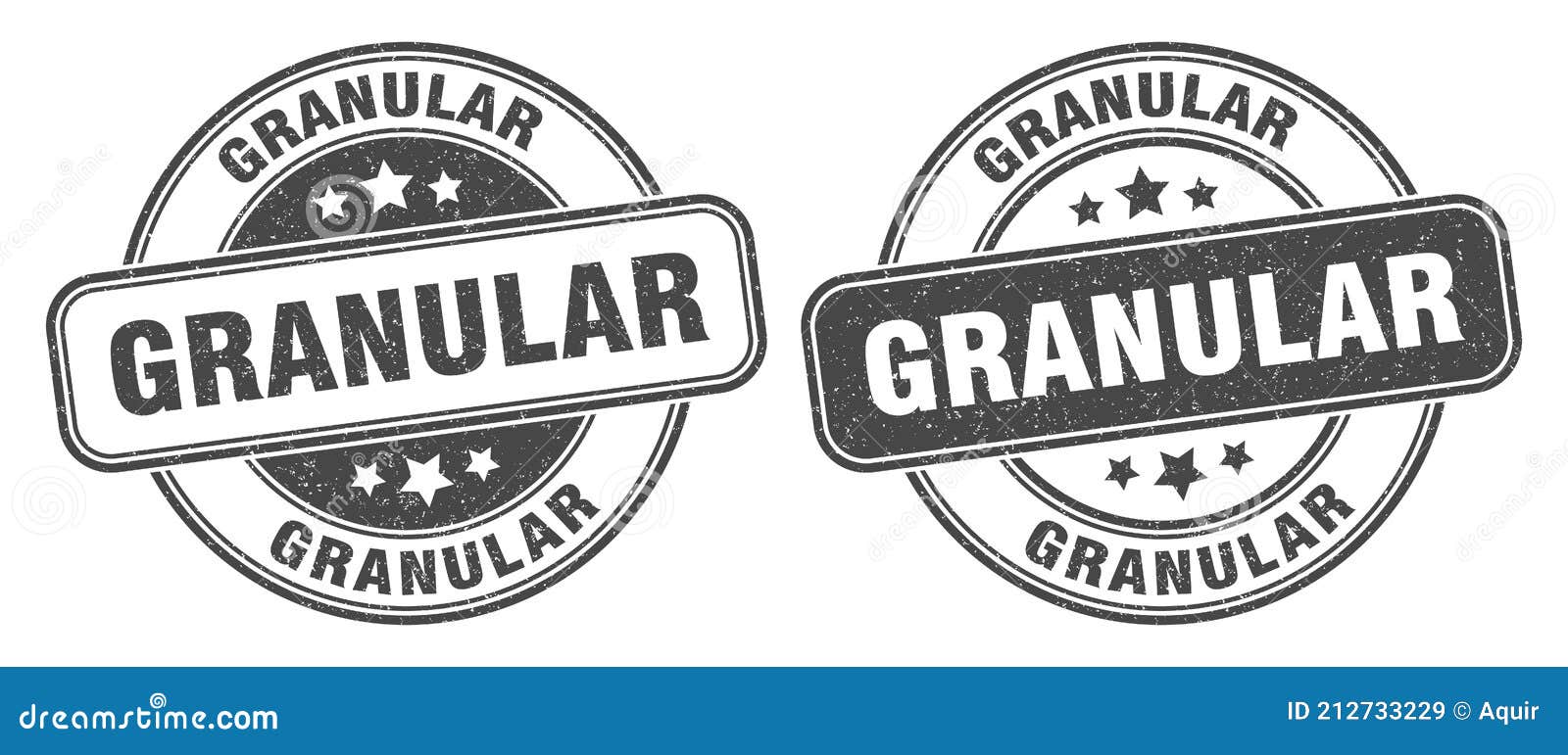 Granular Stamp. Granular Label. Round Grunge Sign Stock Vector ...