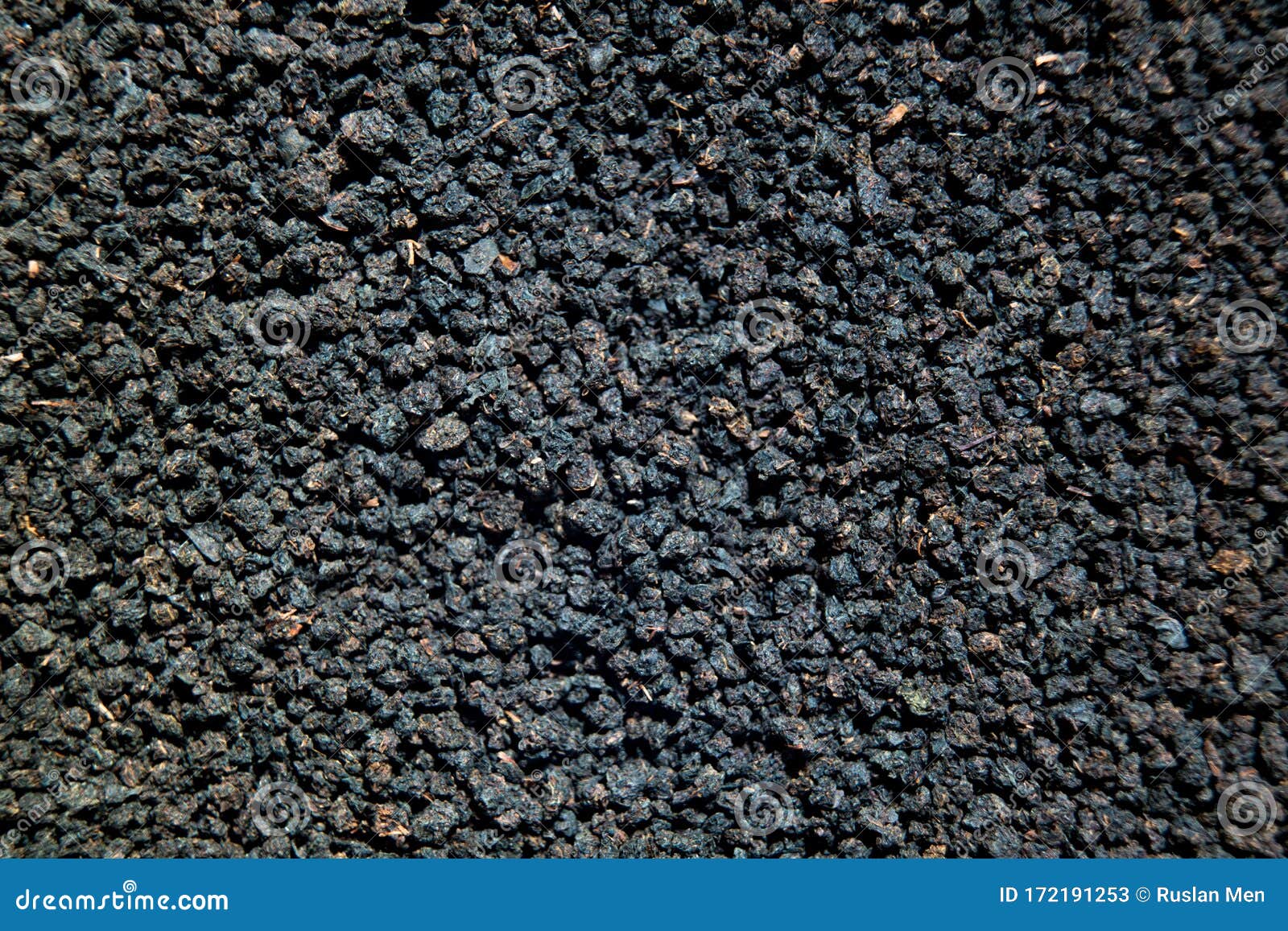Granulated Black Tea Close Up Background Like Earth Stock Image - Image ...