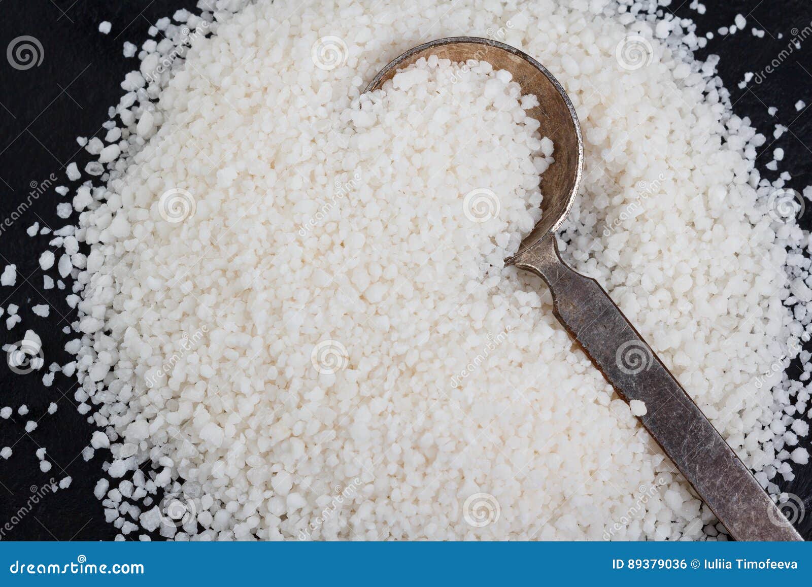 Granulated Cassava Tapioca on Black Background Stock Photo - Image of ...
