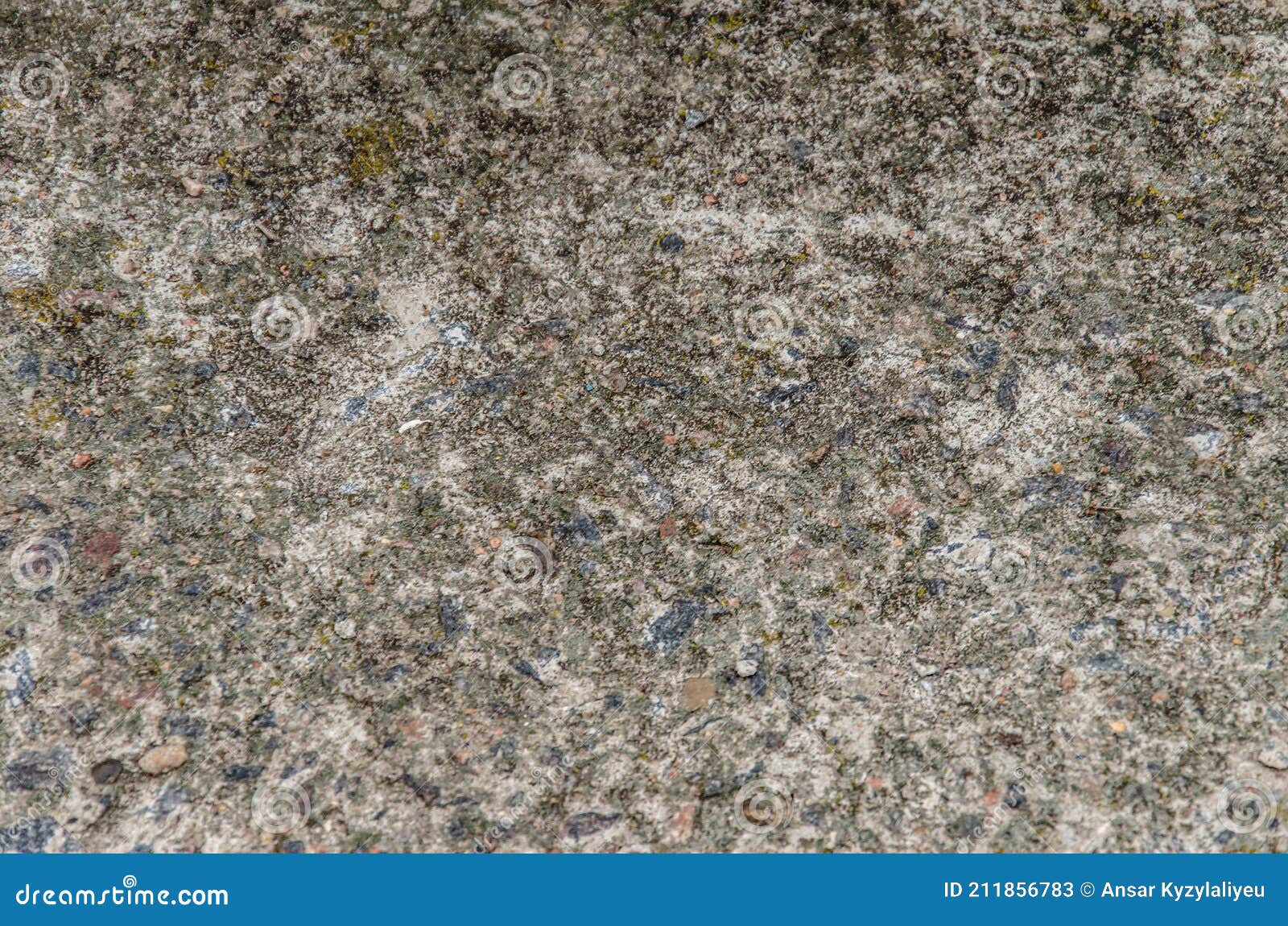 Granulated Rough Empty Surface. Gray Old Concrete Wall. Blank Textured ...