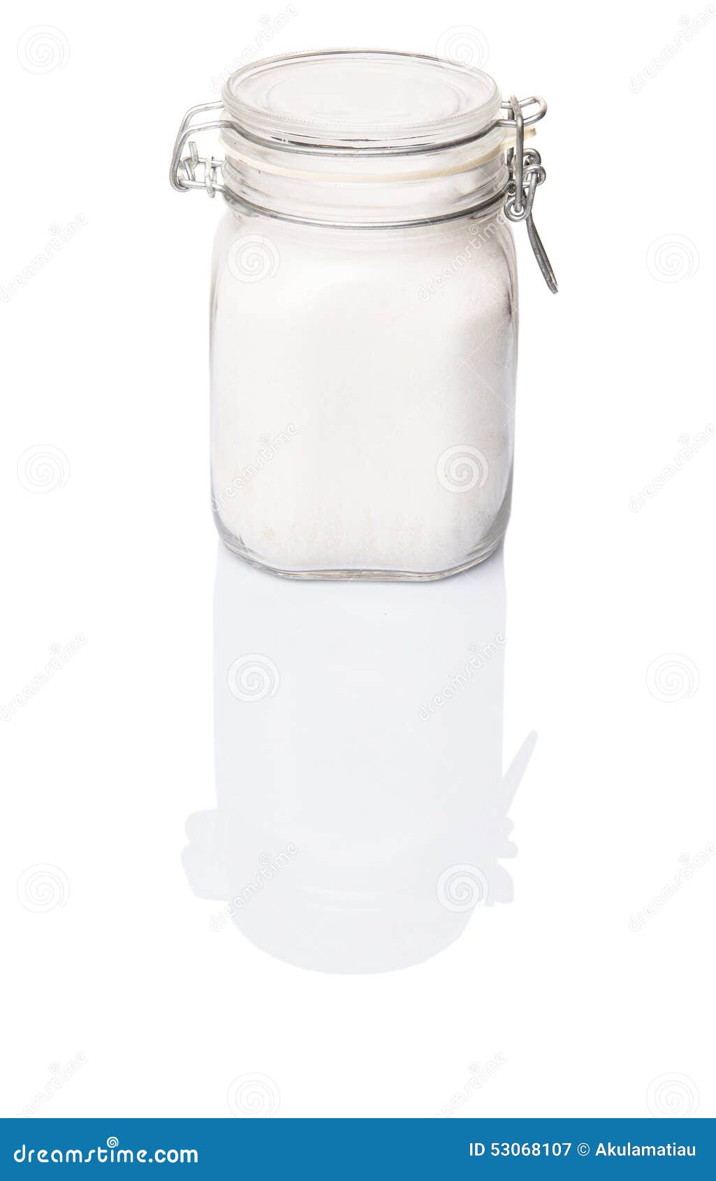 Granulated Sugar in Glass Jar IV Stock Image - Image of granulated ...