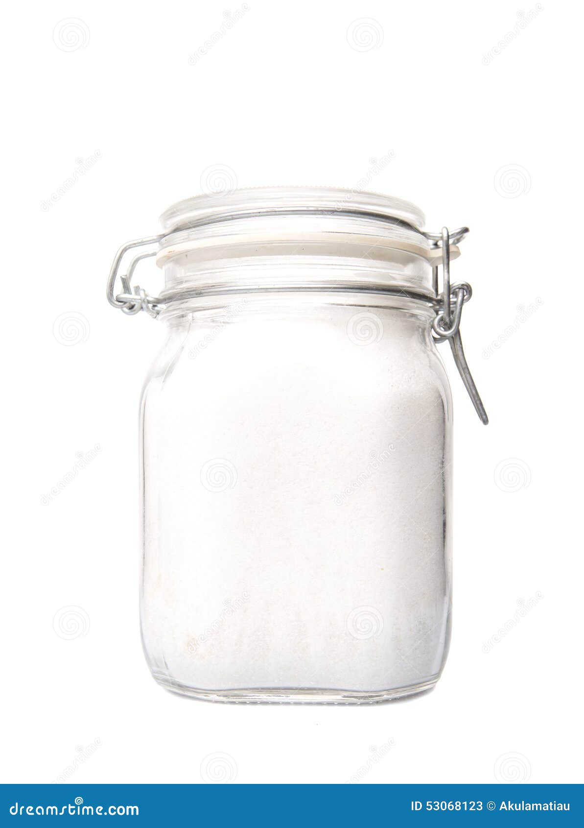Granulated Sugar in Glass Jar V Stock Image - Image of granulated ...