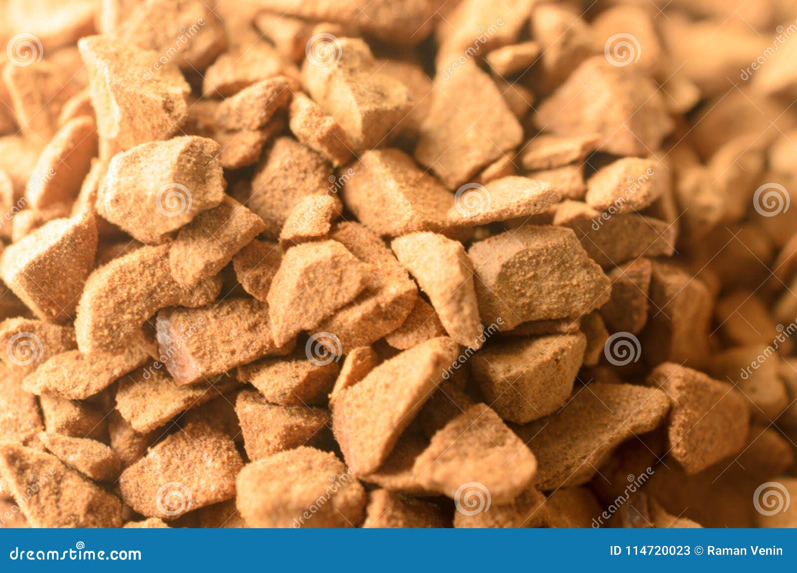 Granules of Instant Coffee in Macro As Background. Stock Image - Image ...