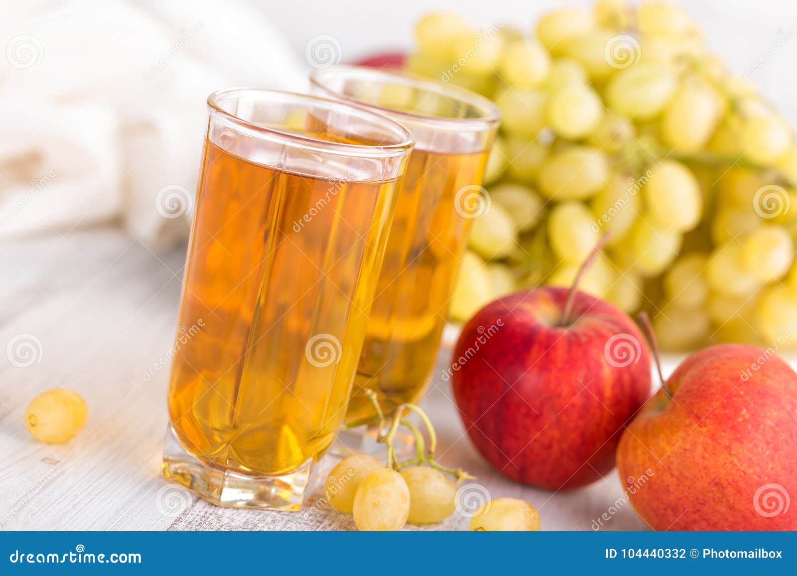 Grape and apple juice stock photo. Image of fruit, refreshment - 104440332