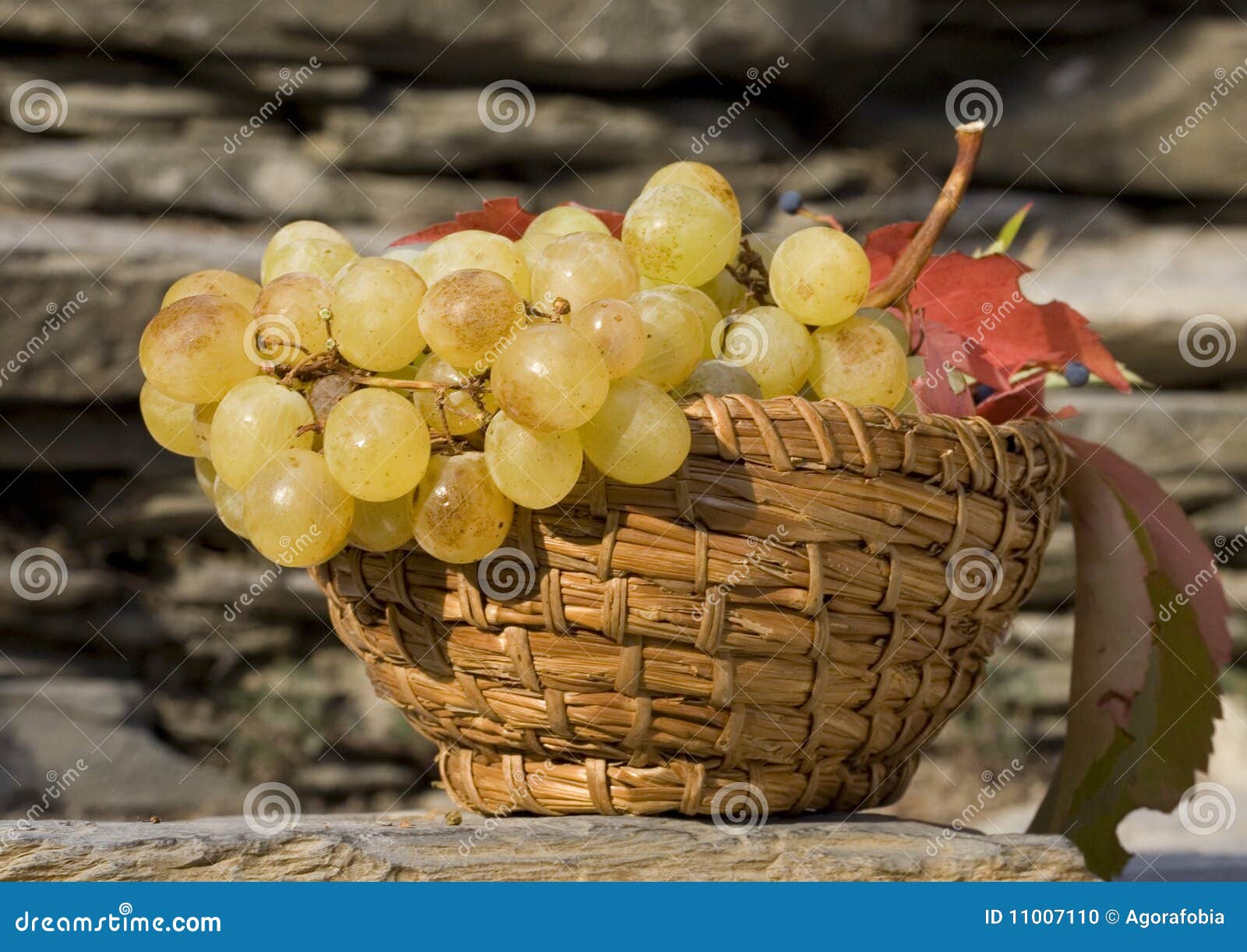 Grape basket stock photo. Image of fresh, yellow, sarmal - 11007110