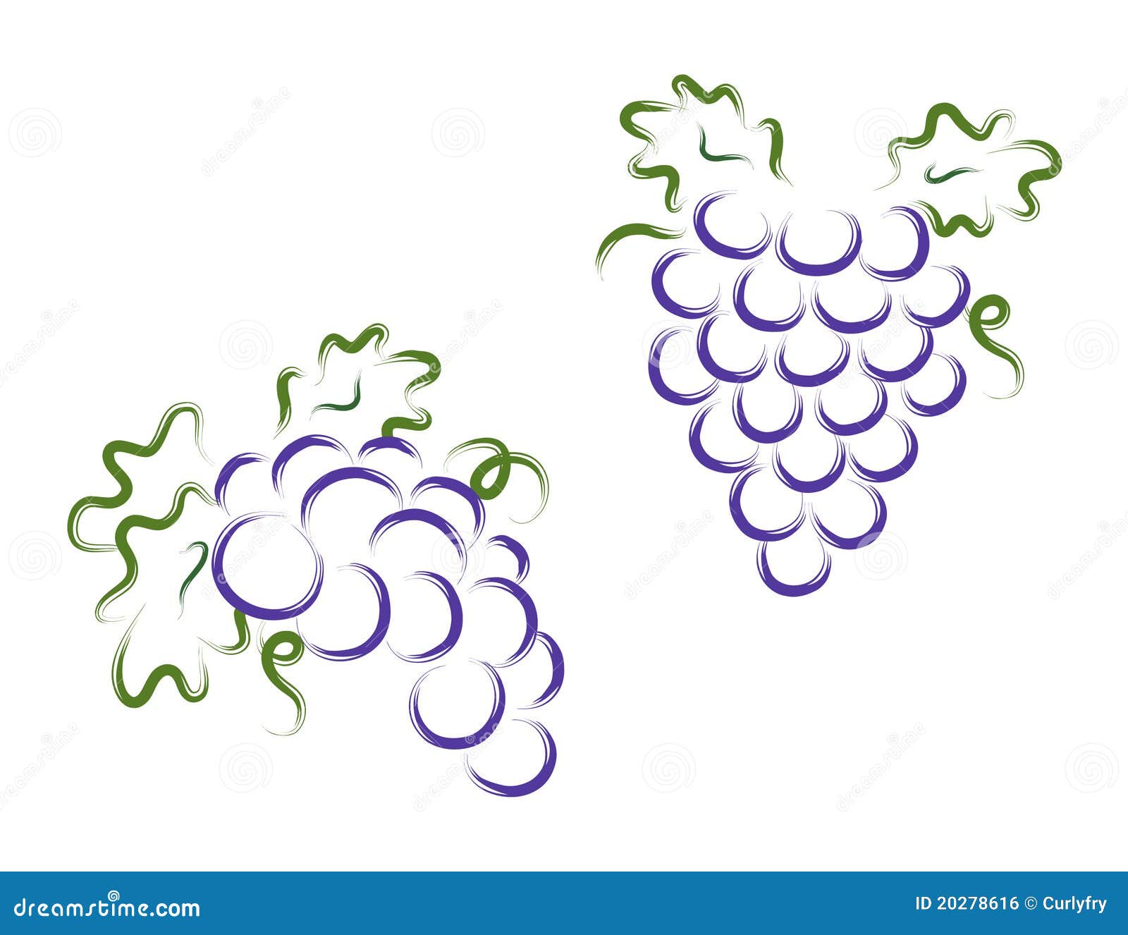 Grape bunch stock illustration. Illustration of grapes - 20278616