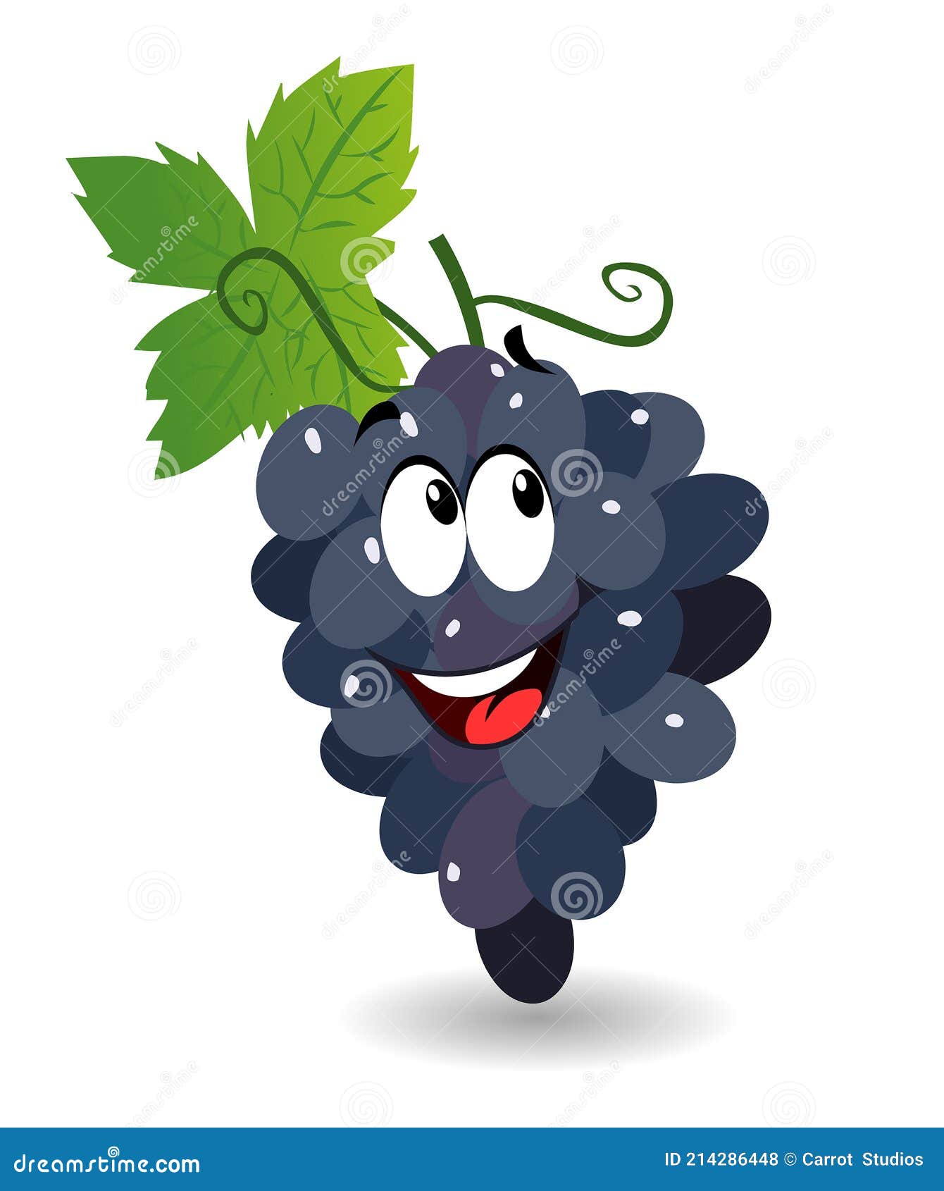 Grape Cartoon Vector Isolated Stock Vector - Illustration of graphic ...