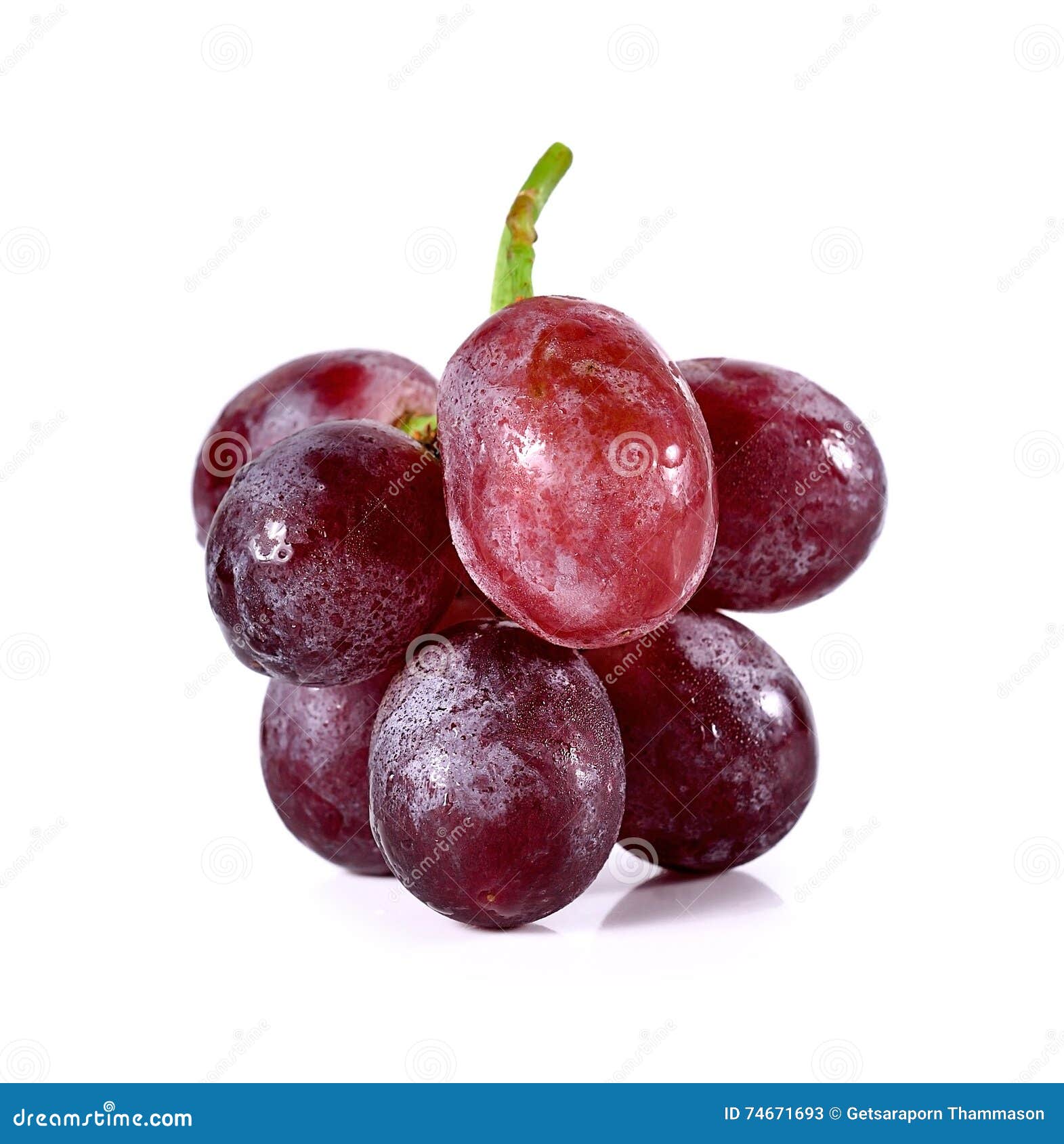 Grape Close Up Isolated on White Background Stock Image - Image of ...
